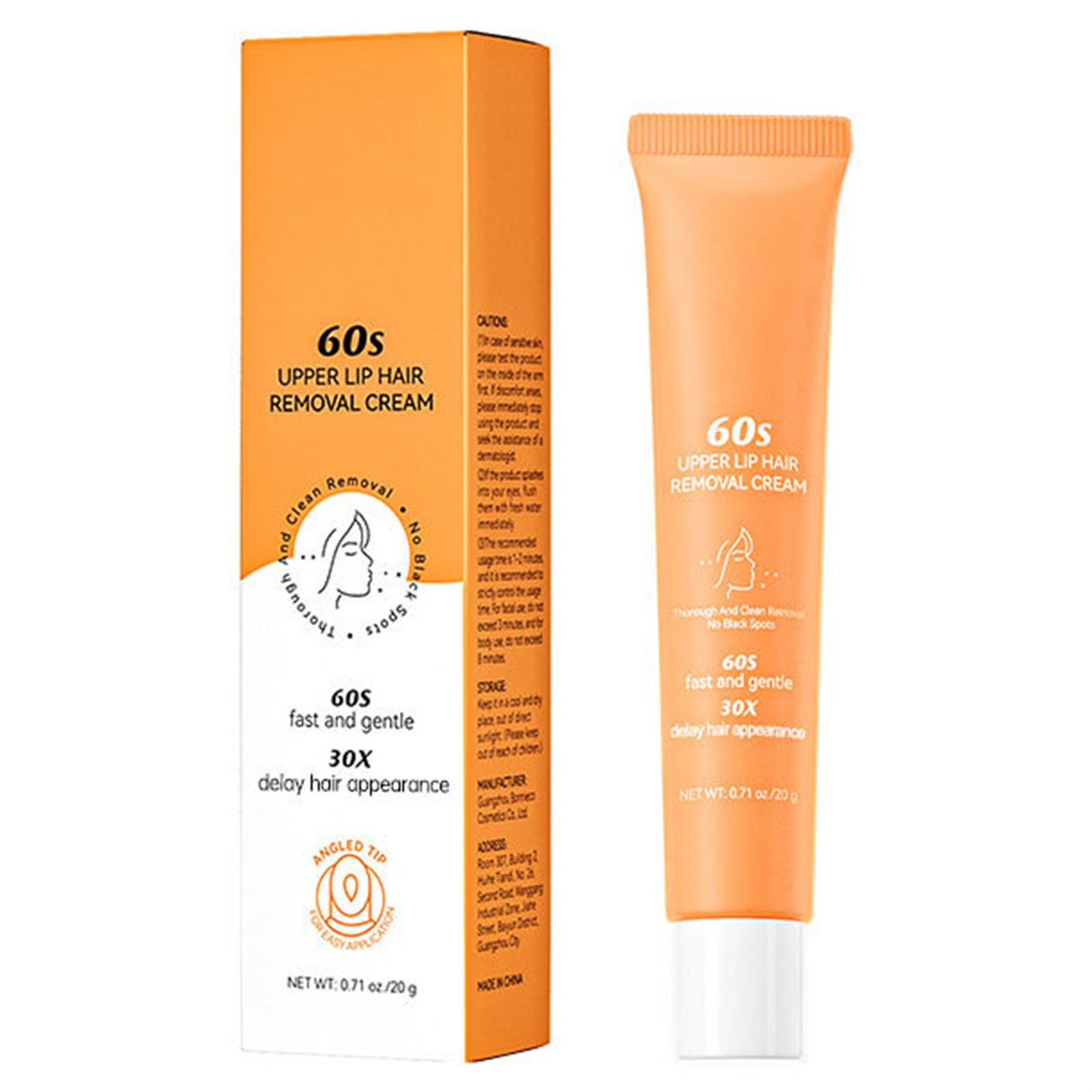 Facial Depilatory Cream, Hair Remover for Upper Lip and Chin for Face ...