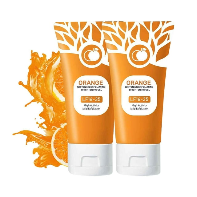 Facial Exfoliating Gel with Orange Enzyme, Deep Pore Cleanser, Gentle ...
