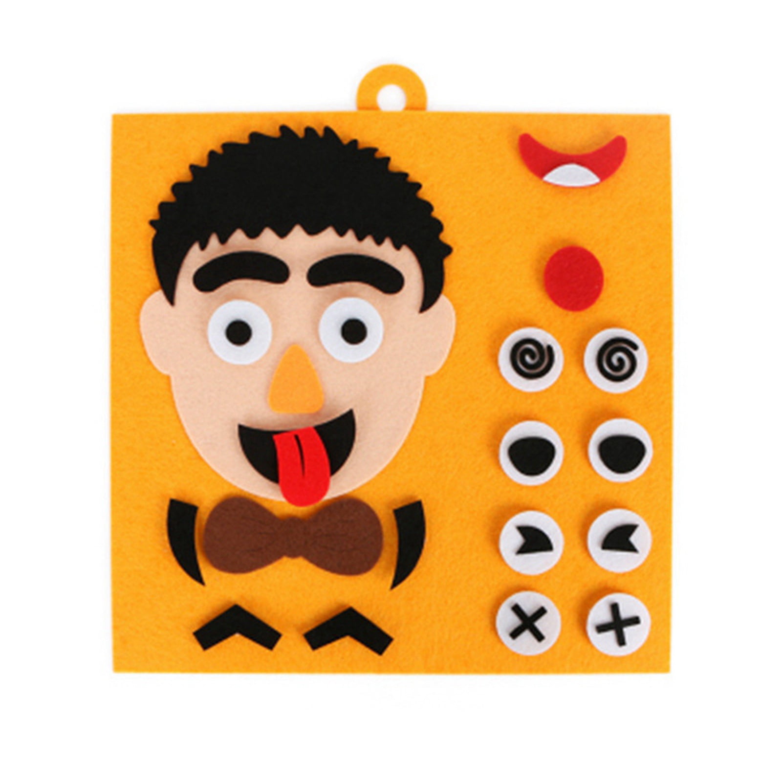 Facial Expression Stickers Puzzle Toys, Creative DIY Face Changing Toy ...