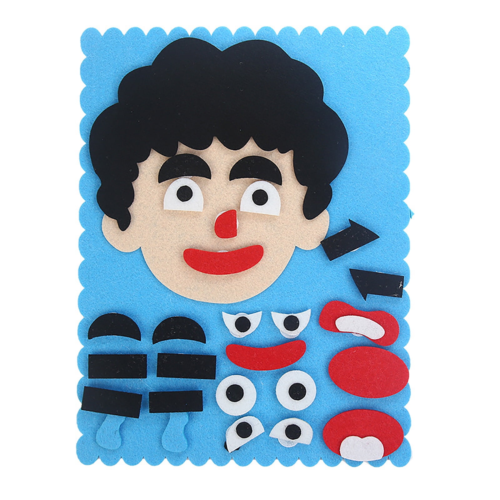 Facial Expressions Puzzle Toys, Diy Face Changing Puzzle Toy Felt Cloth ...