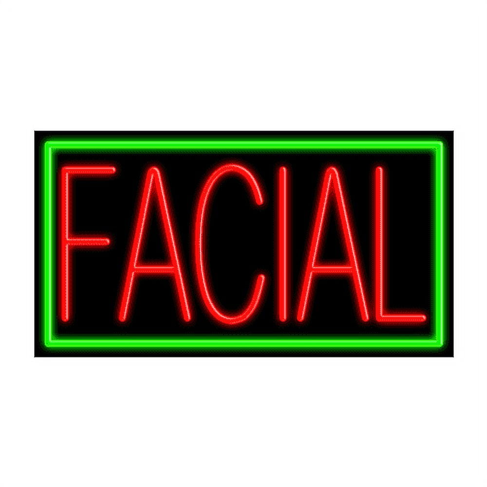 Facial-Glass Neon Sign Made in USA - Walmart.com