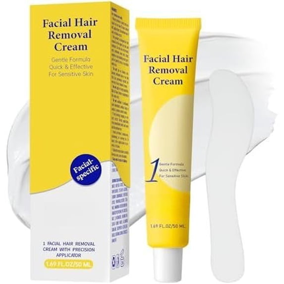Facial Hair Removal For Women, Painless & Gentle Hair Removal Cream ...