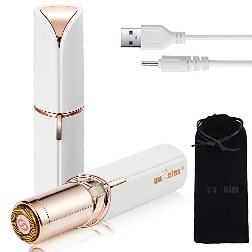 Facial Hair Remover for Women, USB Rechargeable Painless Hair Removal ...