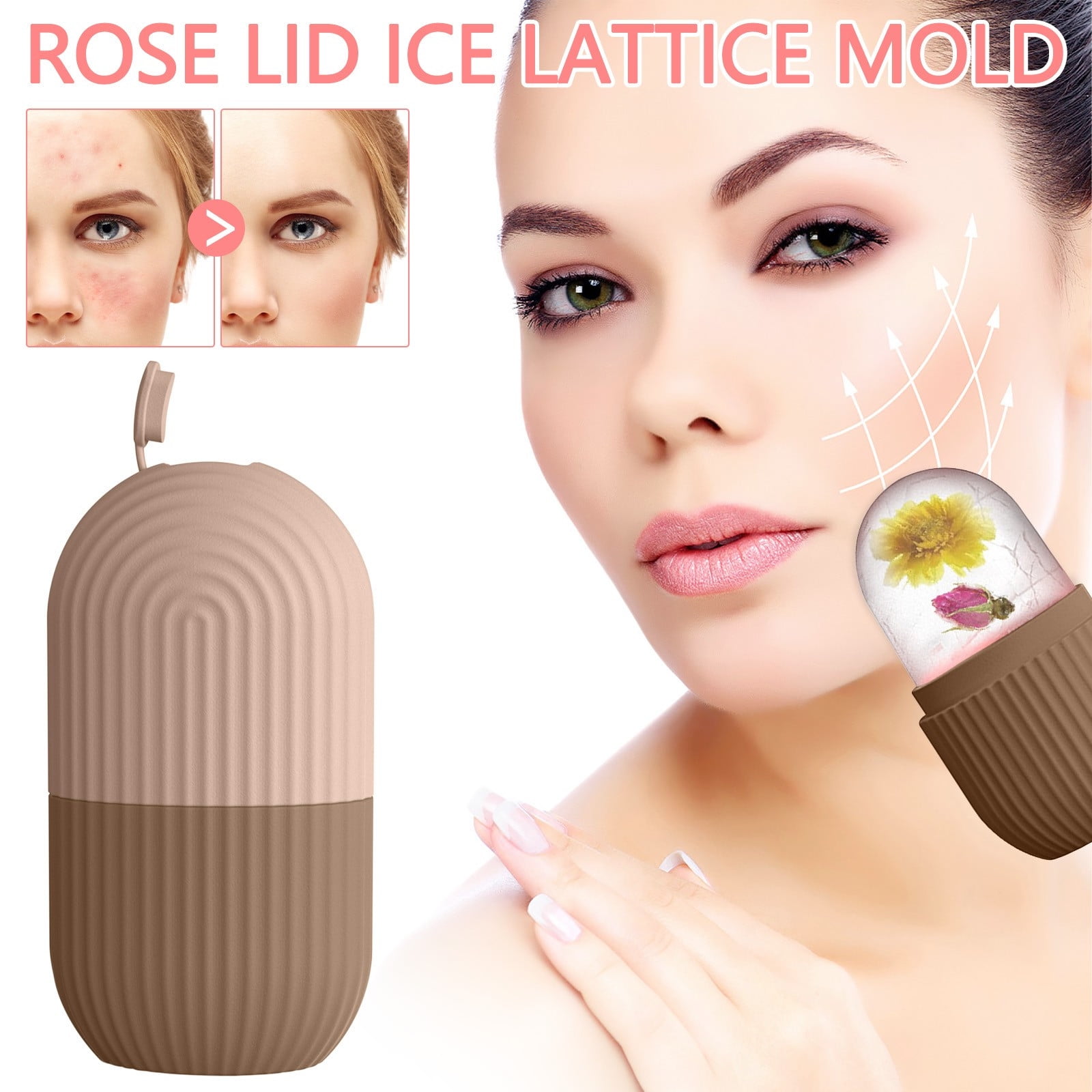 Facial Ice Roller For Face And Eye Reduce Fine Lines Brighten Skin ...