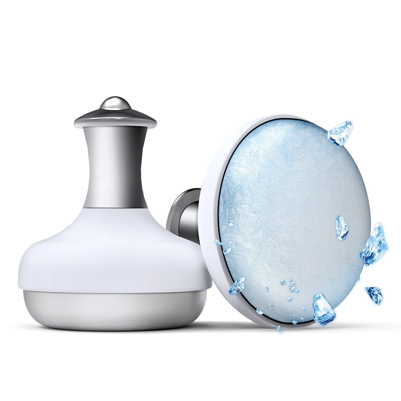 Facial Ice Roller for Face,Yeamon 2 Ice Globes for Long Lasting Cold ...