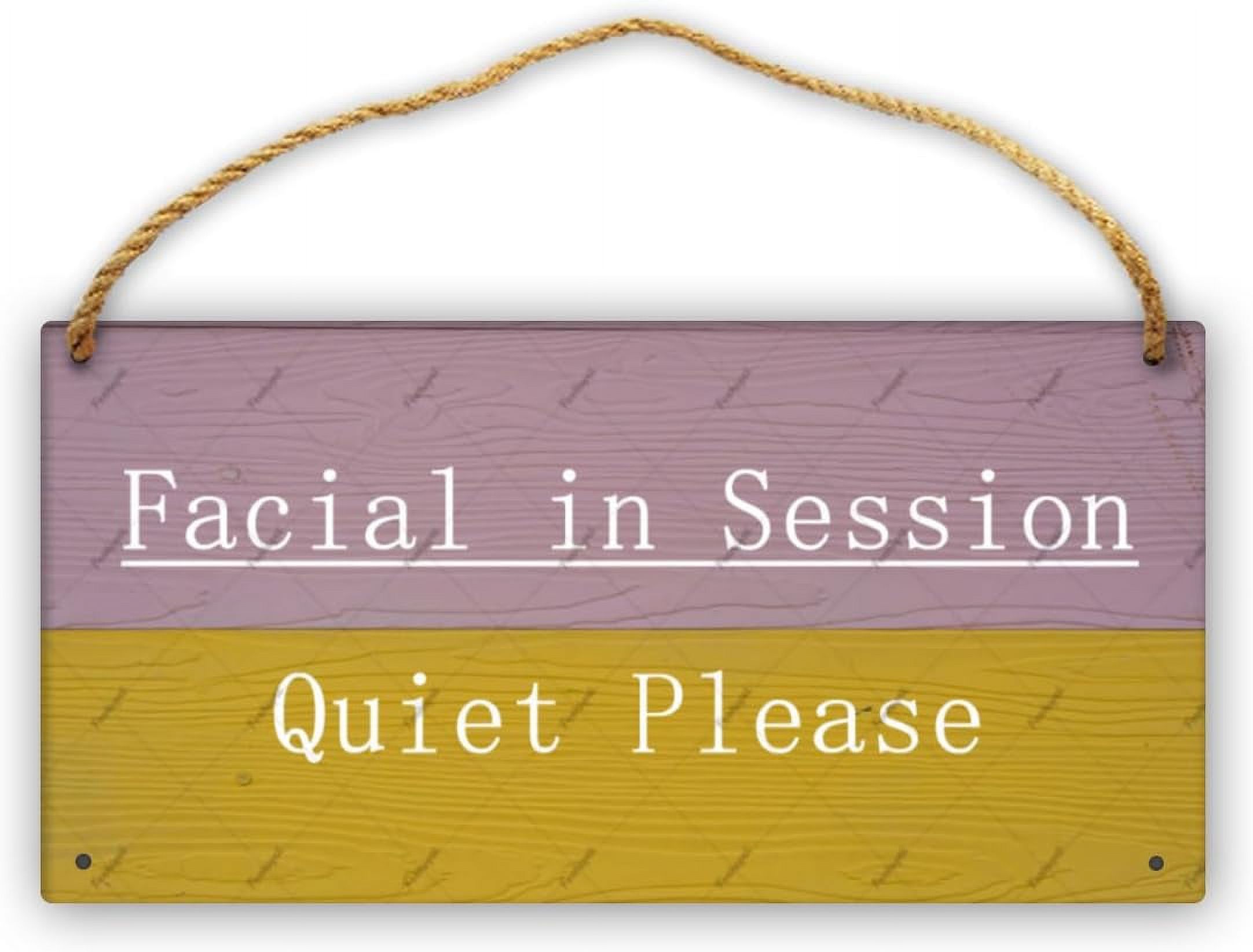 Facial In Session Quiet Please Wood Signs Family Name Sign For Home ...
