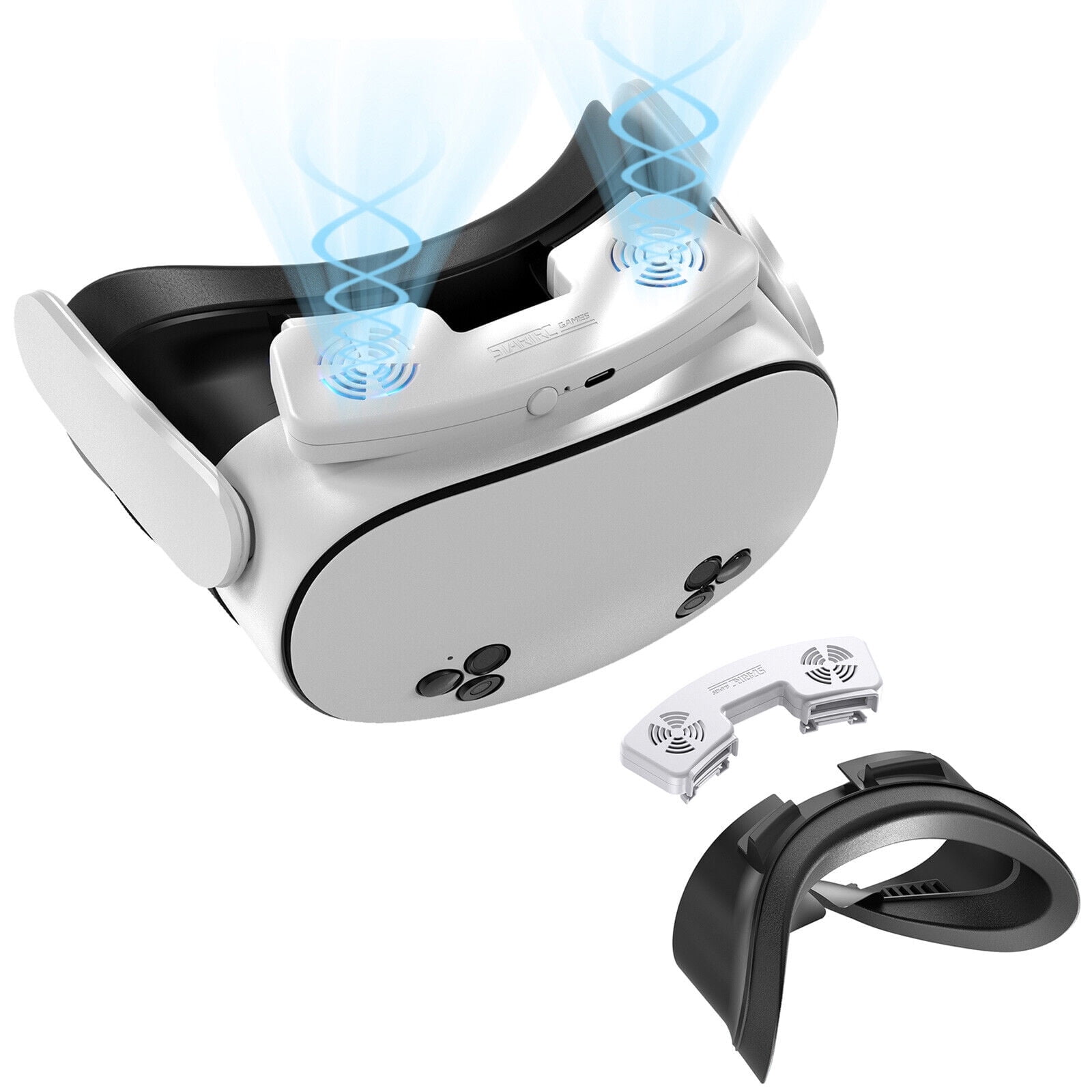Facial Interface Cooling Fan Compatible with Meta Quest 3S Accessories ...