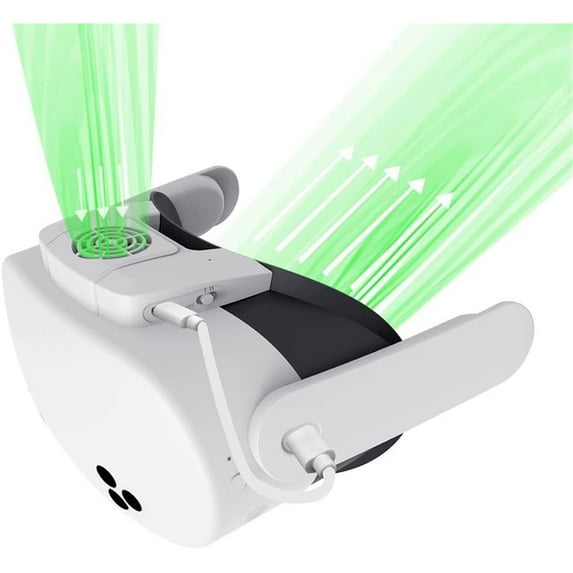 Facial Interface Cooling Fan for Meta Quest 3S Accessories, Soft PU ...