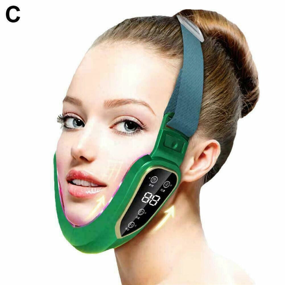 Facial Lifting Massager LED Photon Therapy Face Slimming Chin V-Line ...