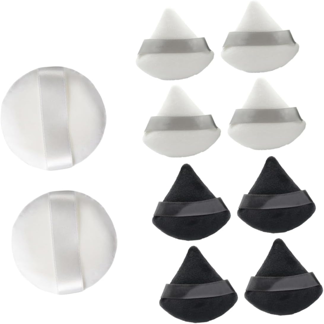 Facial Makeup Pad 10pcs Powder Puff Glitter Makeup Powders Make up ...