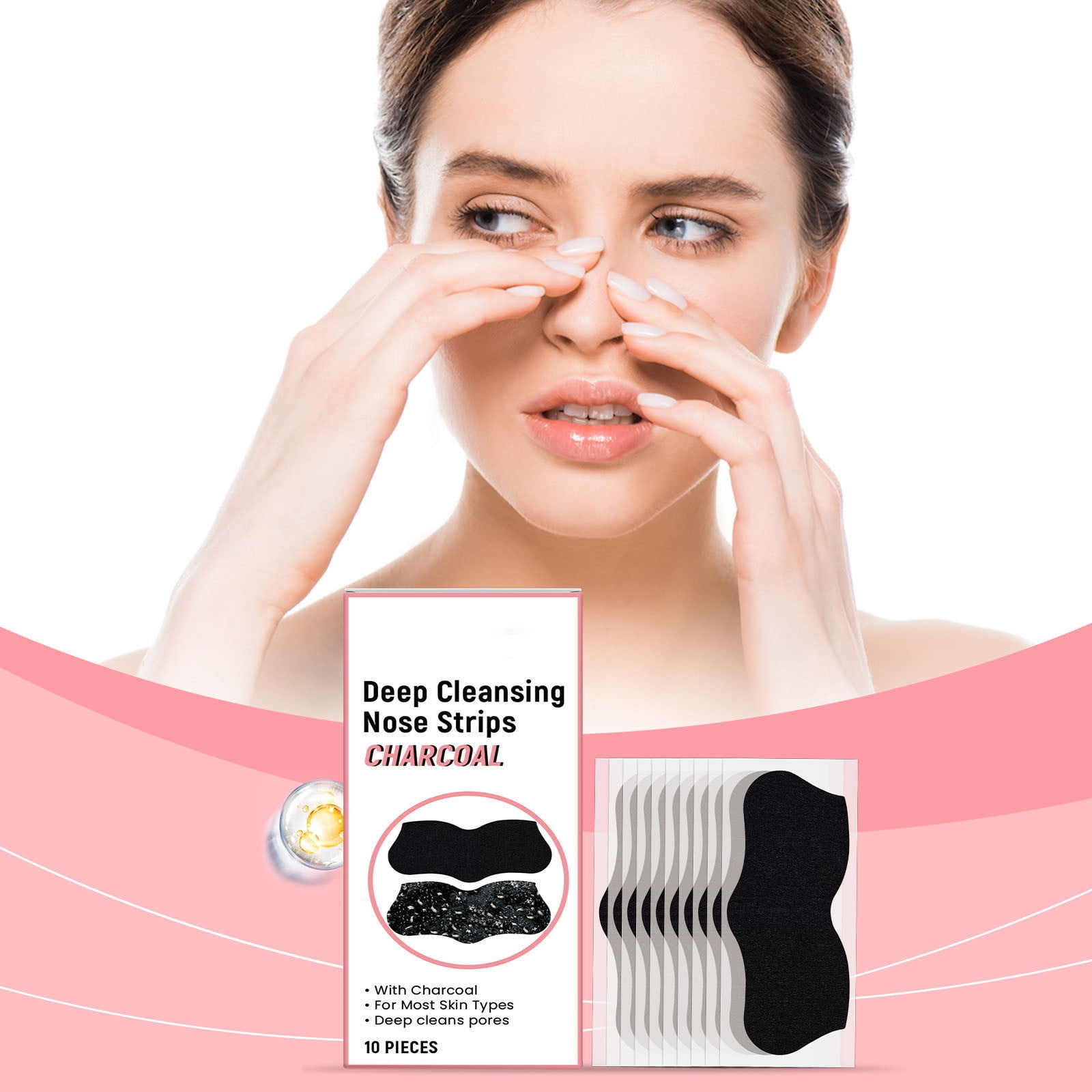Facial Mask Blackhead Remover, Deep Cleansing & Hydrating, Nose Strip, Blackhead Eliminating ...