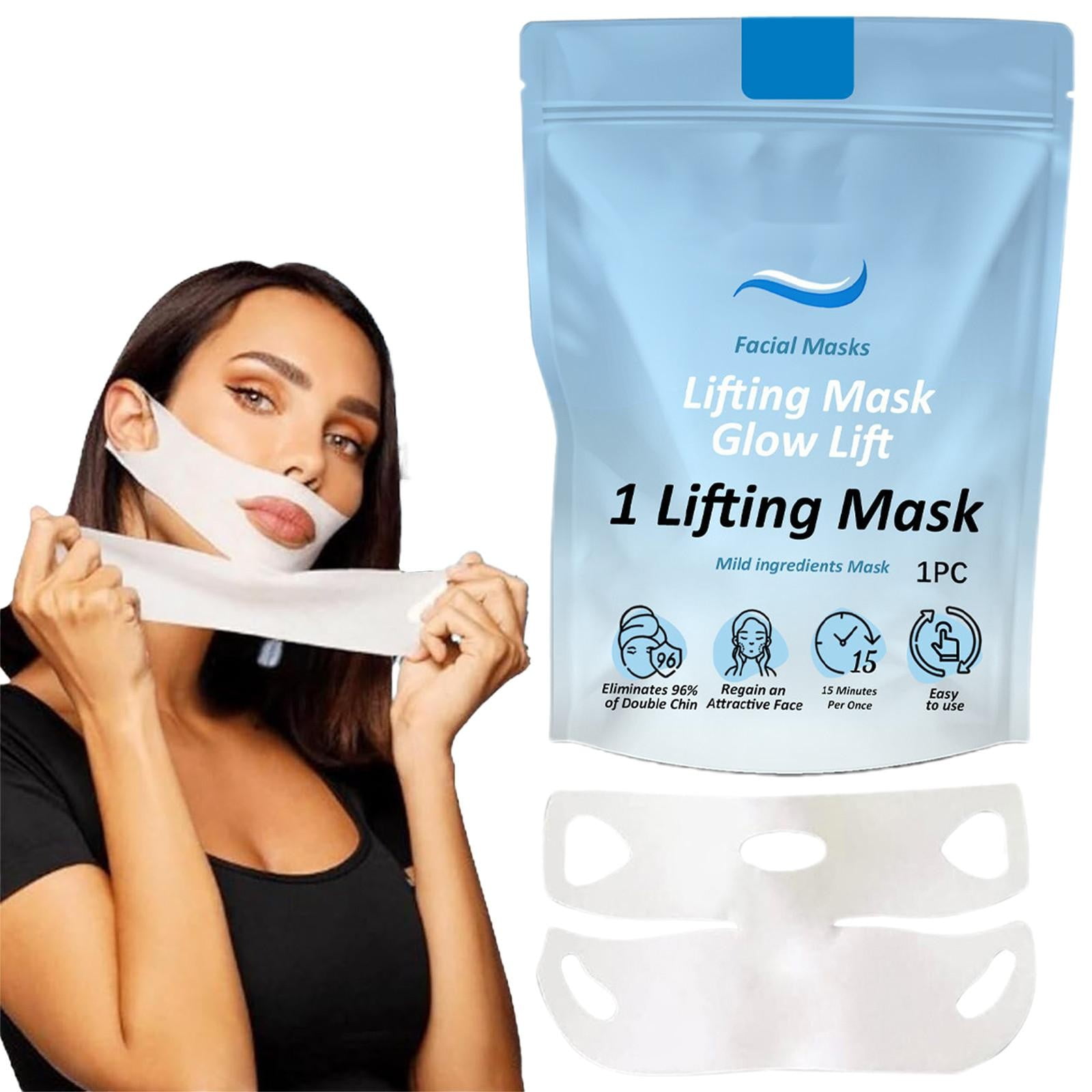 Facial Mask Chin Lifting Mask - Double Chin Fit Define Double Layer ...