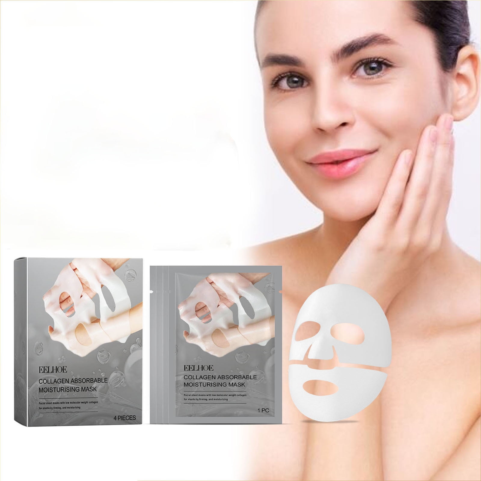 Facial Mask Moisturizing Collagen-Based Jelly Sheet With Lightweight ...