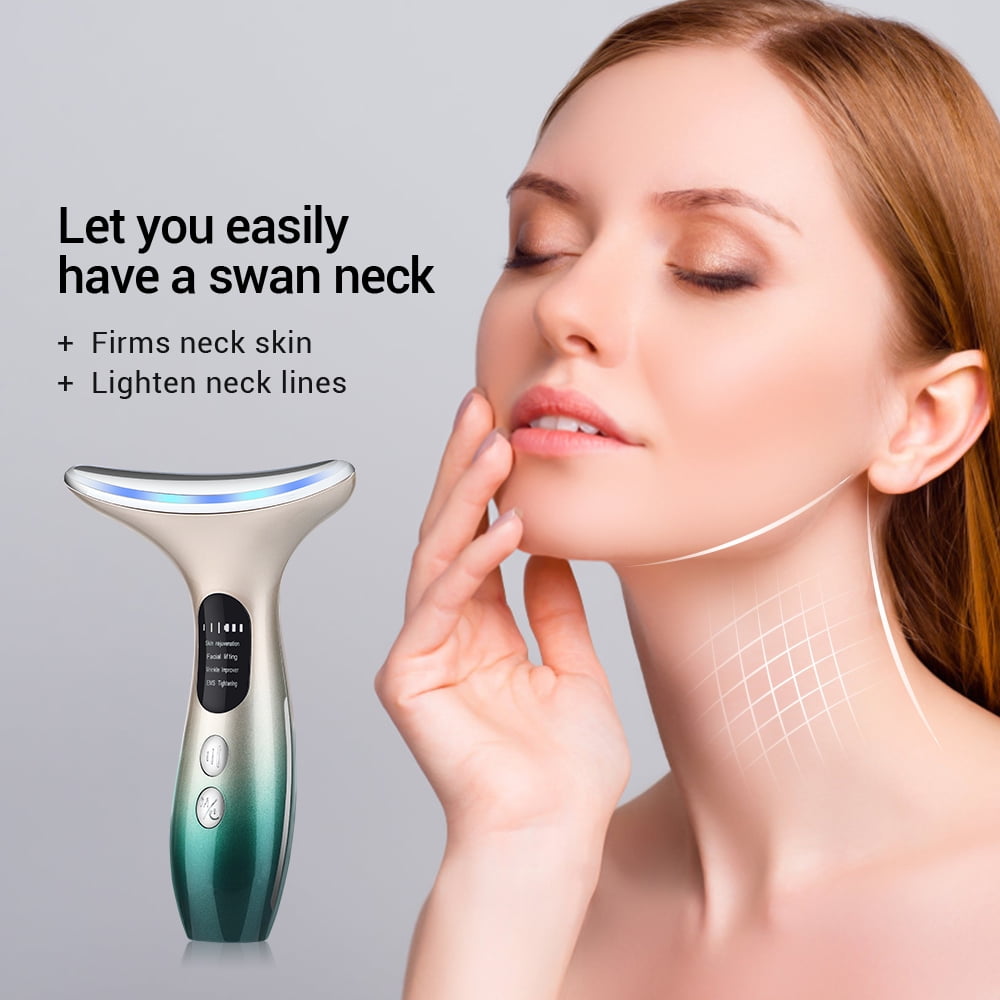 Facial Massager Neck Removal Wrinkle Massager, 3 Modes Face Massager ...