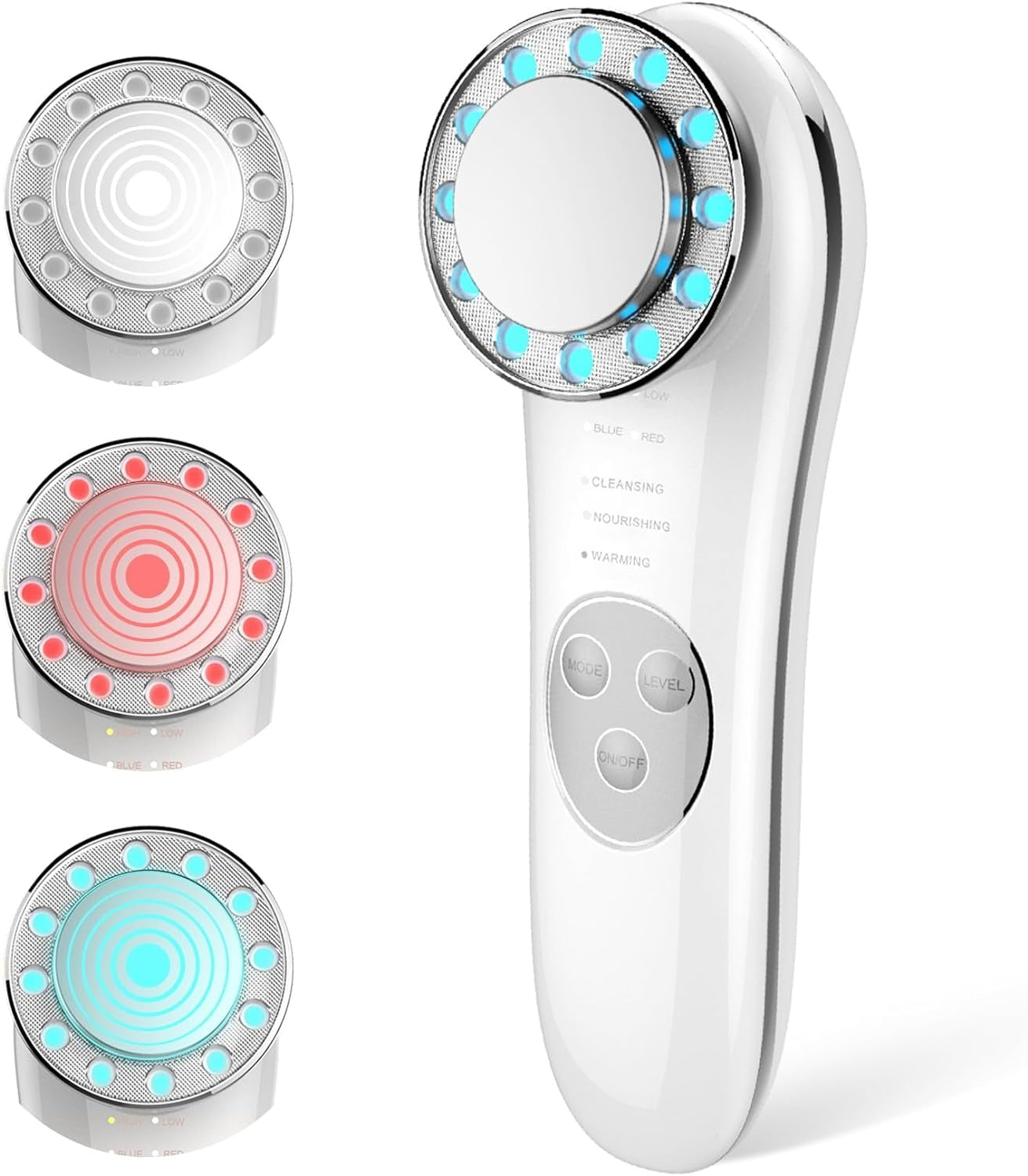 Facial Massager, Skin Care Tools 7 in 1 High Frequency Facial Machine ...