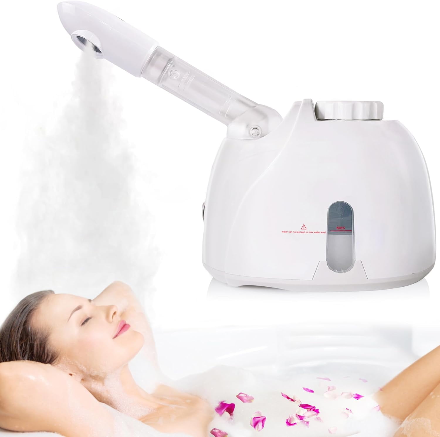 Facial Mist Steamer,TIFOR Facial Steamers with 360° Rotatable Sprayer ...