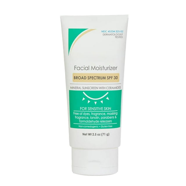Facial Moisturizer With Broad Spectrum SPF 30 ,MINERAL SUNSCREEN WITH ...