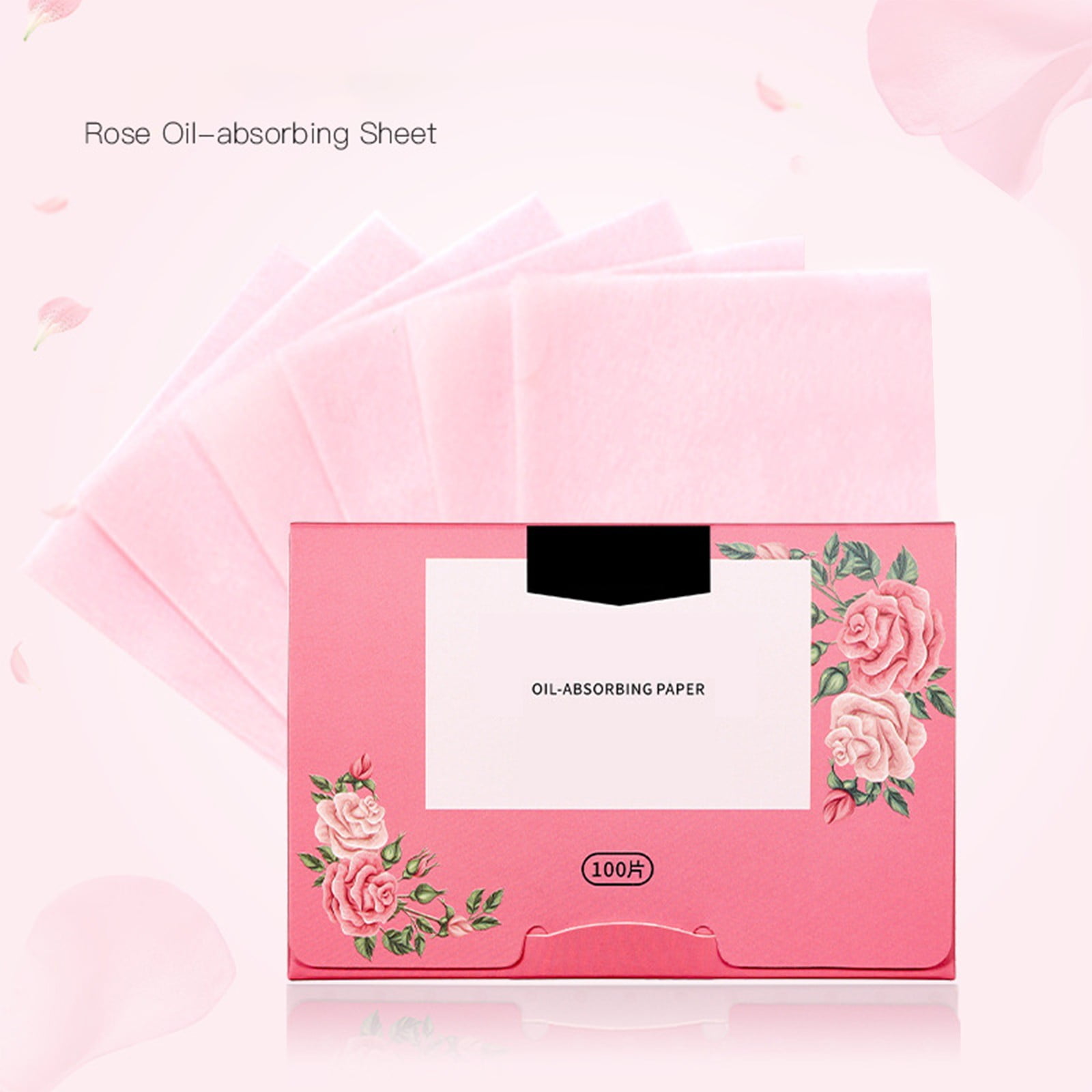 Facial Oil Absorbing Paper 100 Pieces Portable Extractable Fragrance ...