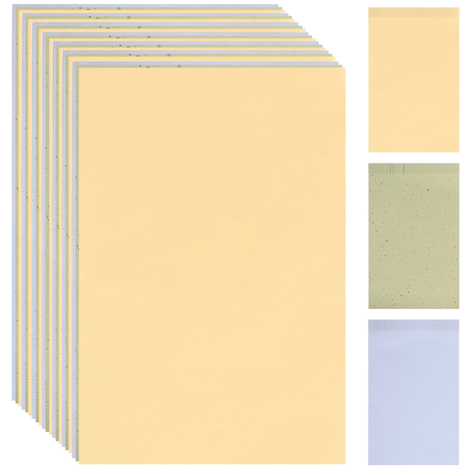 TABLZONE Assorted Color Oil Face Sheets 300Pcs 3.9x2.7x0.1in - Walmart.com