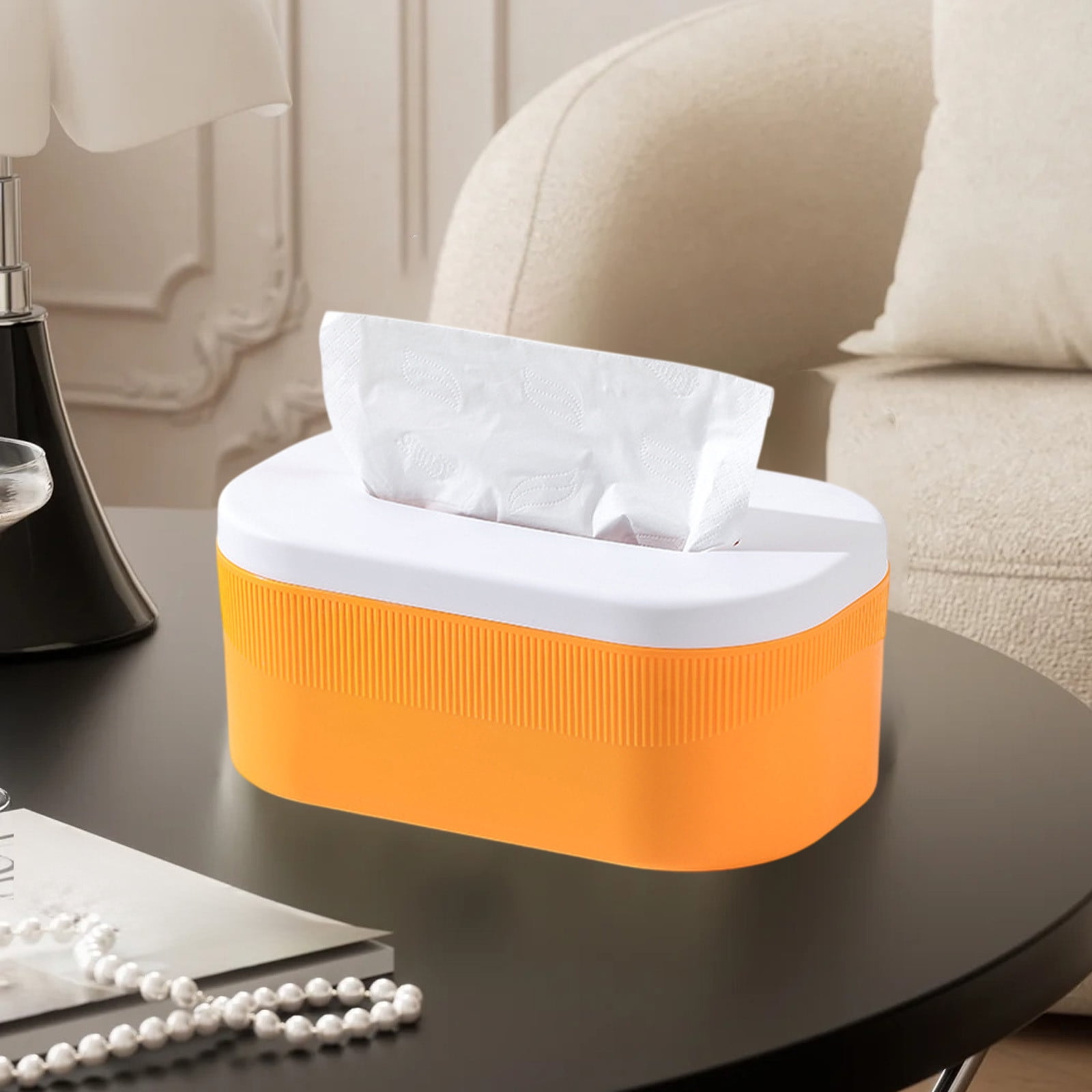 Facial Plastic Tissue Box, PP Plastic Facial Cube Box Cover, Decorative ...
