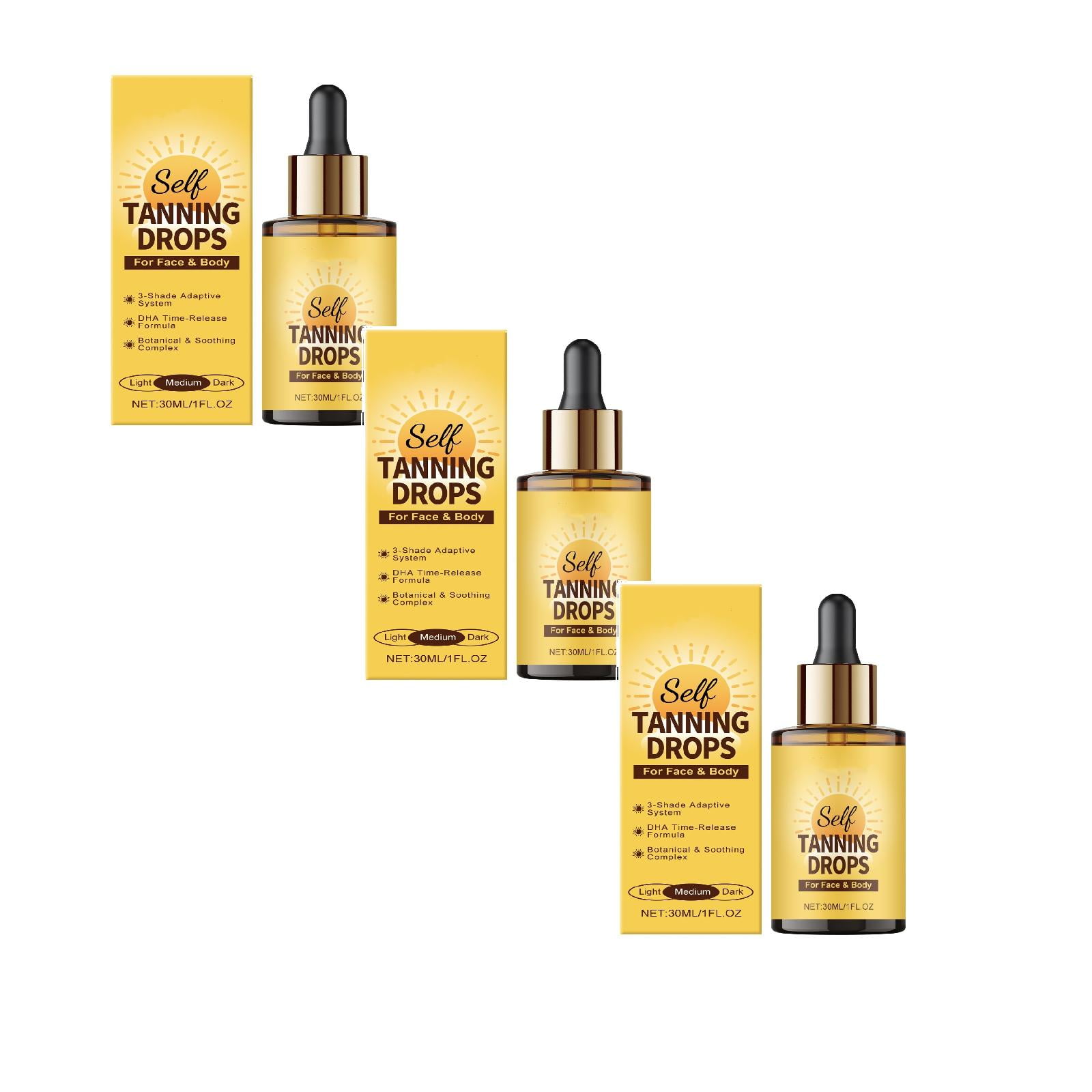 Facial Self Tanning Drops (1 Fl Oz), Tanning Drops for Face & Body ...