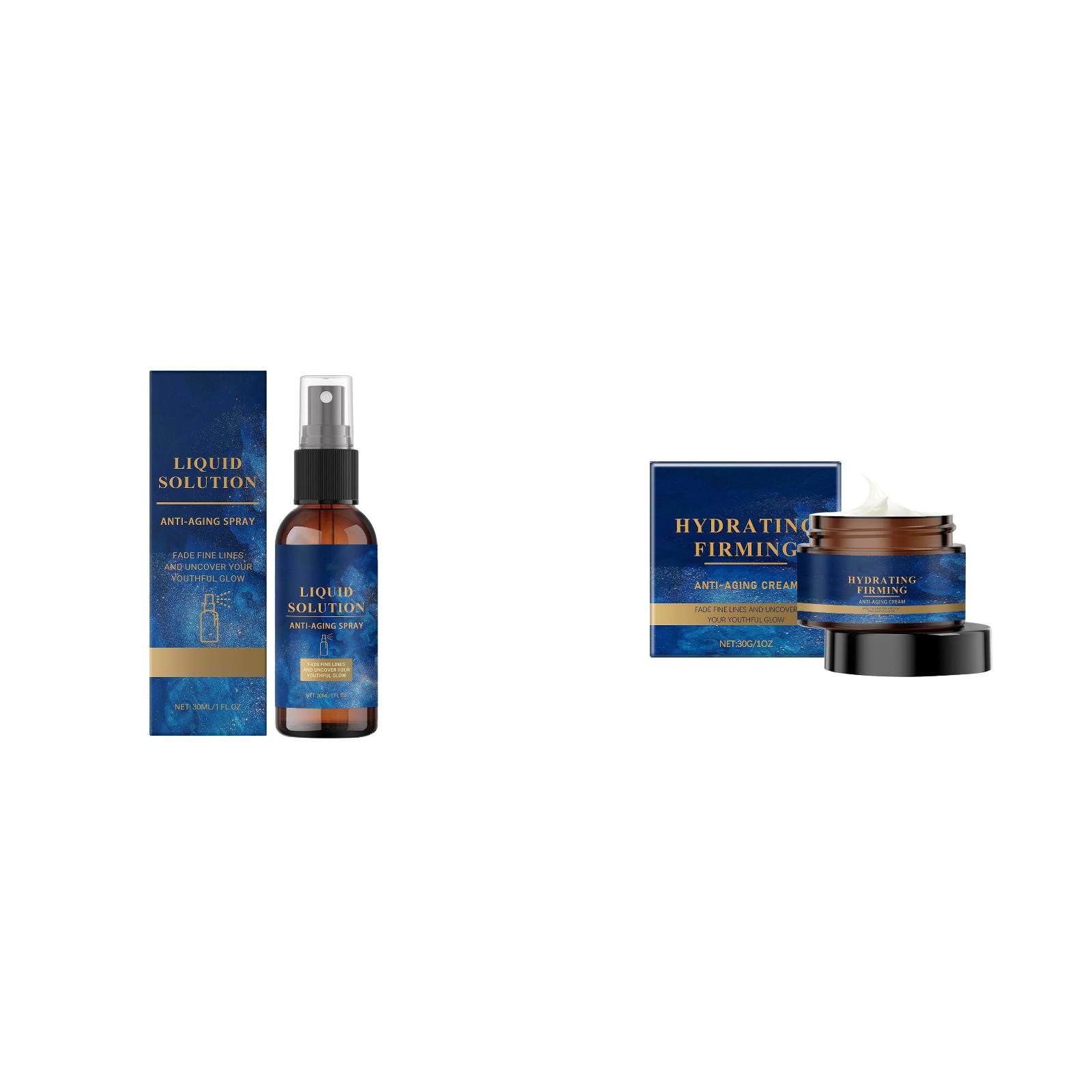 Facial Serum Liquid Solution Facial Liquid Spray and Cream Set Face ...