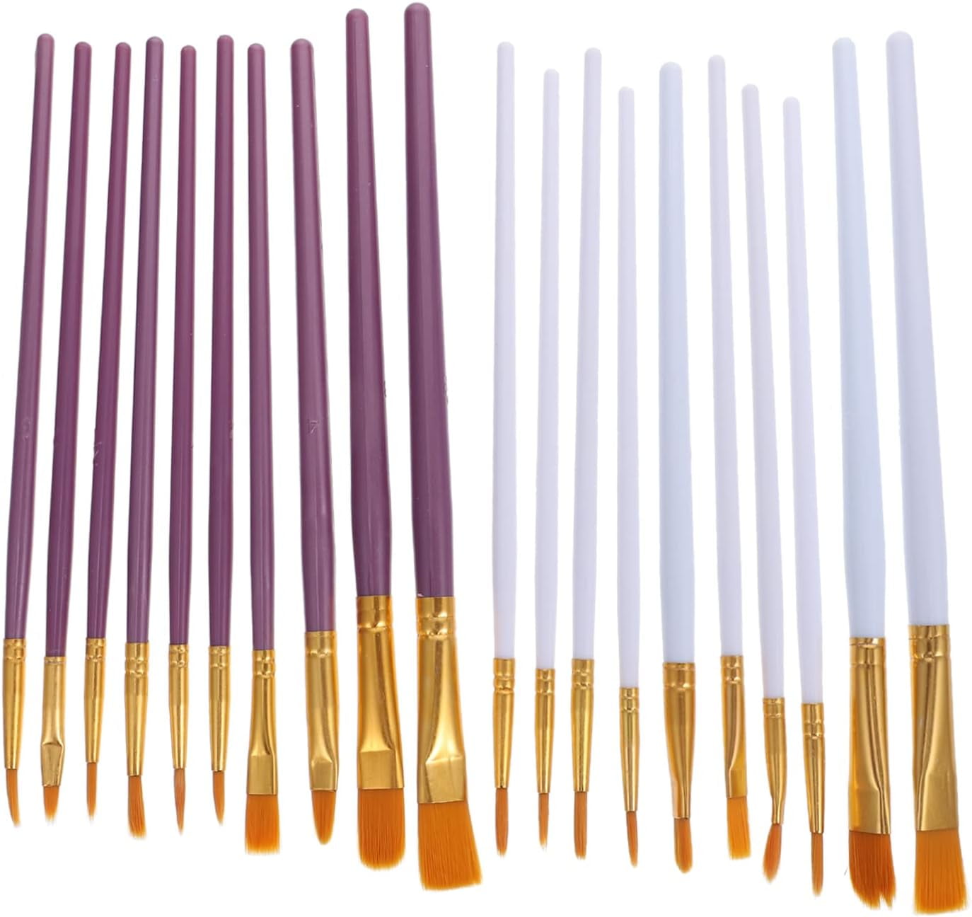 Facial Set 20Pcs Watercolor Oil Painting Brushes DIY Craft Brushes Art ...