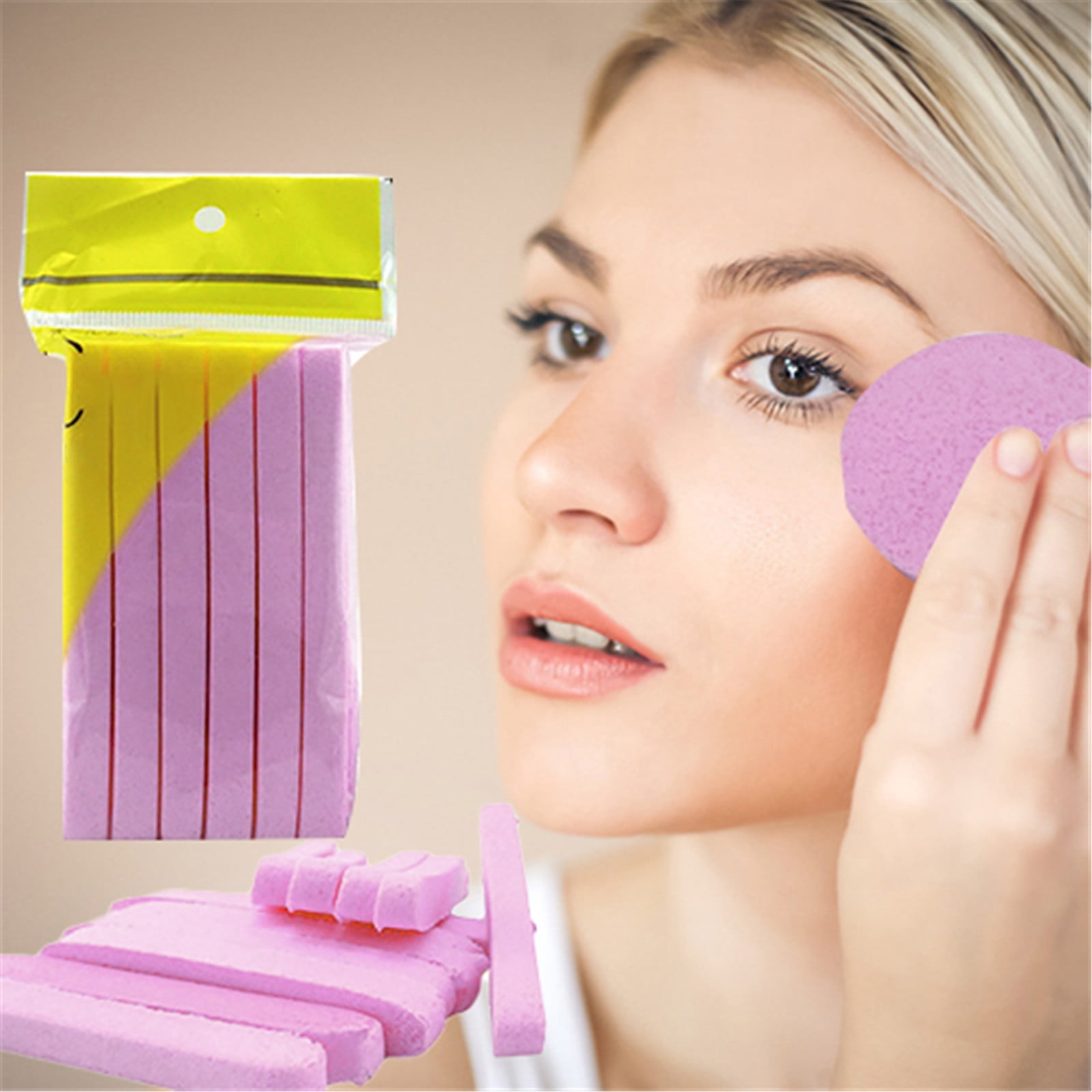 Facial Sponge Pads Compressed Soft Makeup softening Face Washing Sponge ...