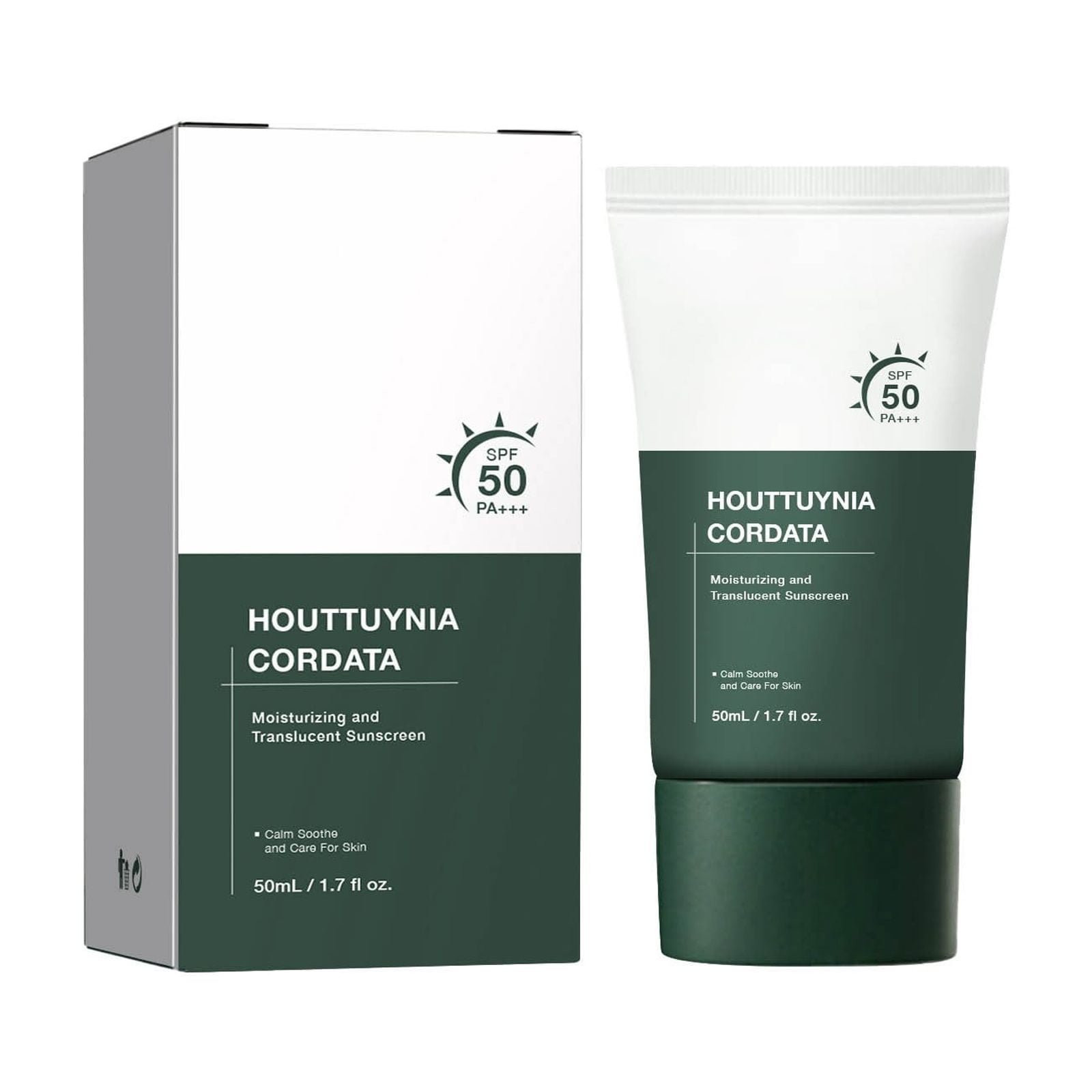 Facial Sunscreen Cream SPF 50 Refreshing Sunscreen for Sensitive Skin ...