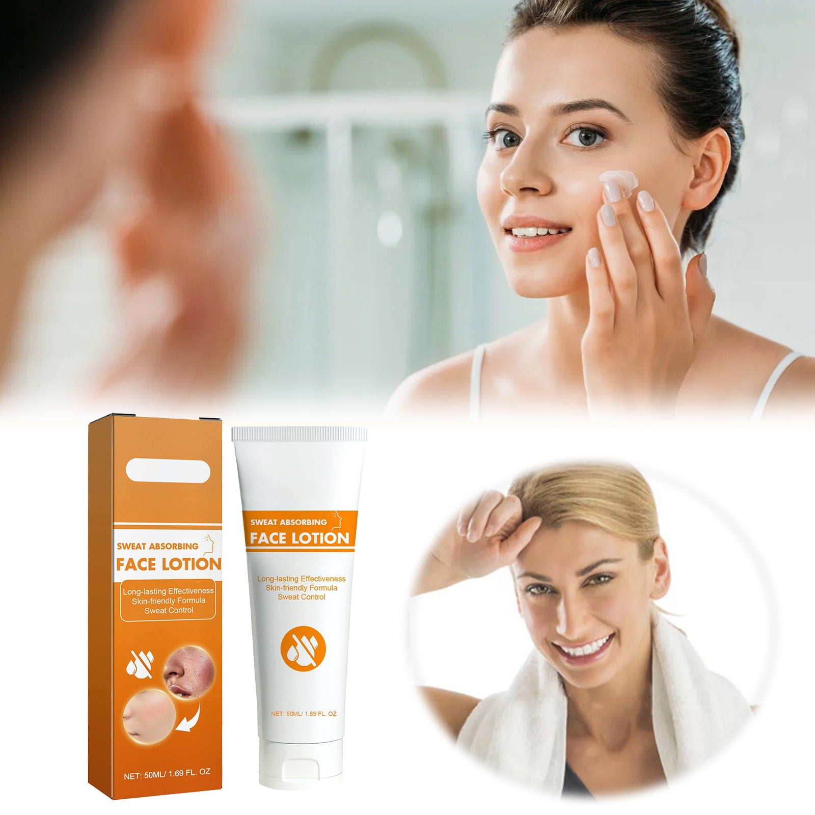 Facial Sweat Absorption Lotion Mild Skin Friendly Facial Skin ...