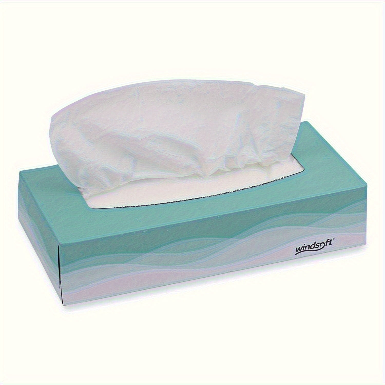 Facial Tissue, 2 Ply, White, Flat Pop-Up Box, 100 Sheets/ Box, 30 Boxes ...