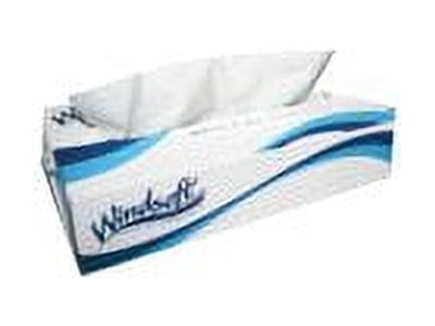 Facial Tissue, 2 Ply, White, Flat Pop-Up Box, 100 Sheets/box, 30 Boxes ...