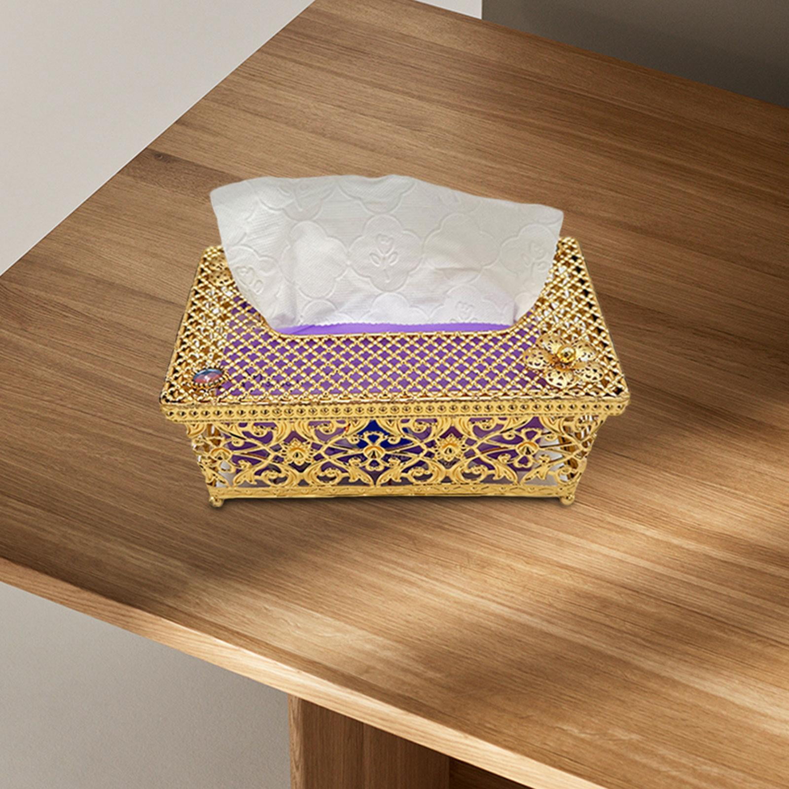 Facial Tissue Box Cover Organizer Elegant Stylish Rectangular Luxurious ...