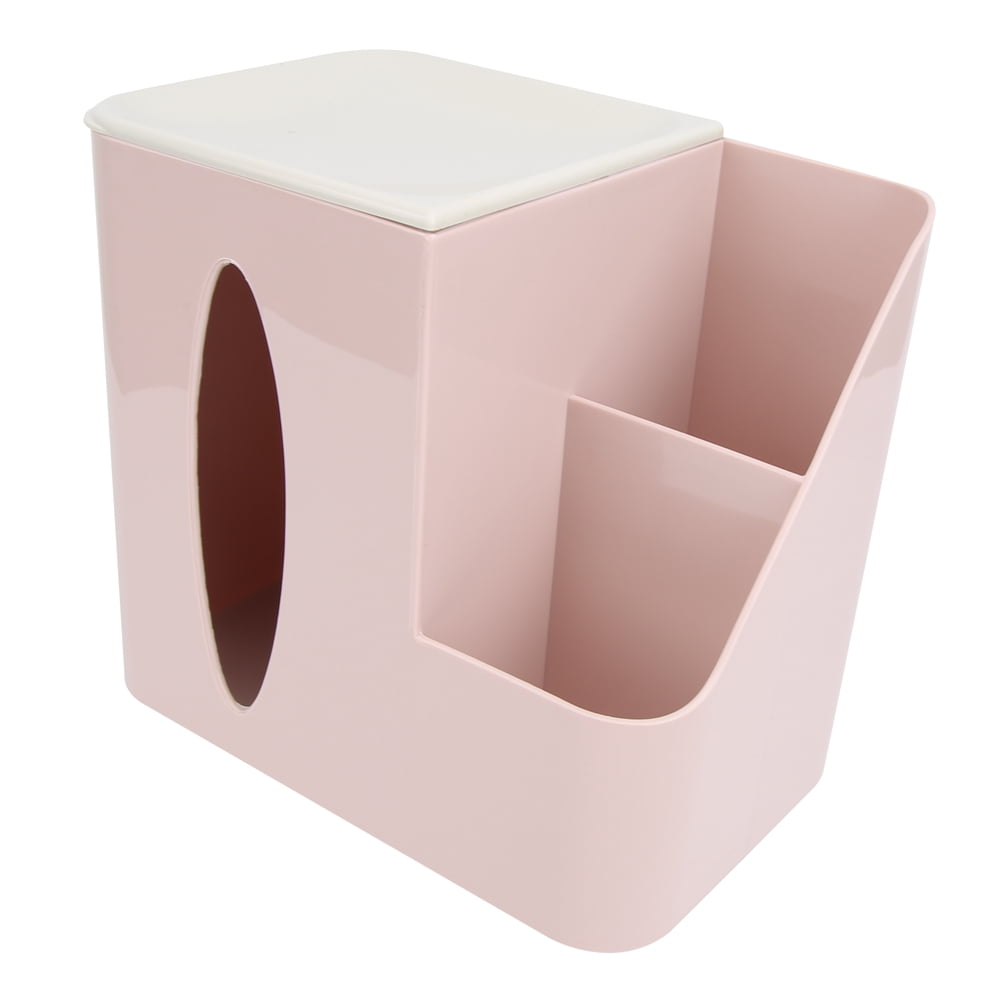 Facial Tissue Organizer, Square Tissue Box With Countertop Storage ...