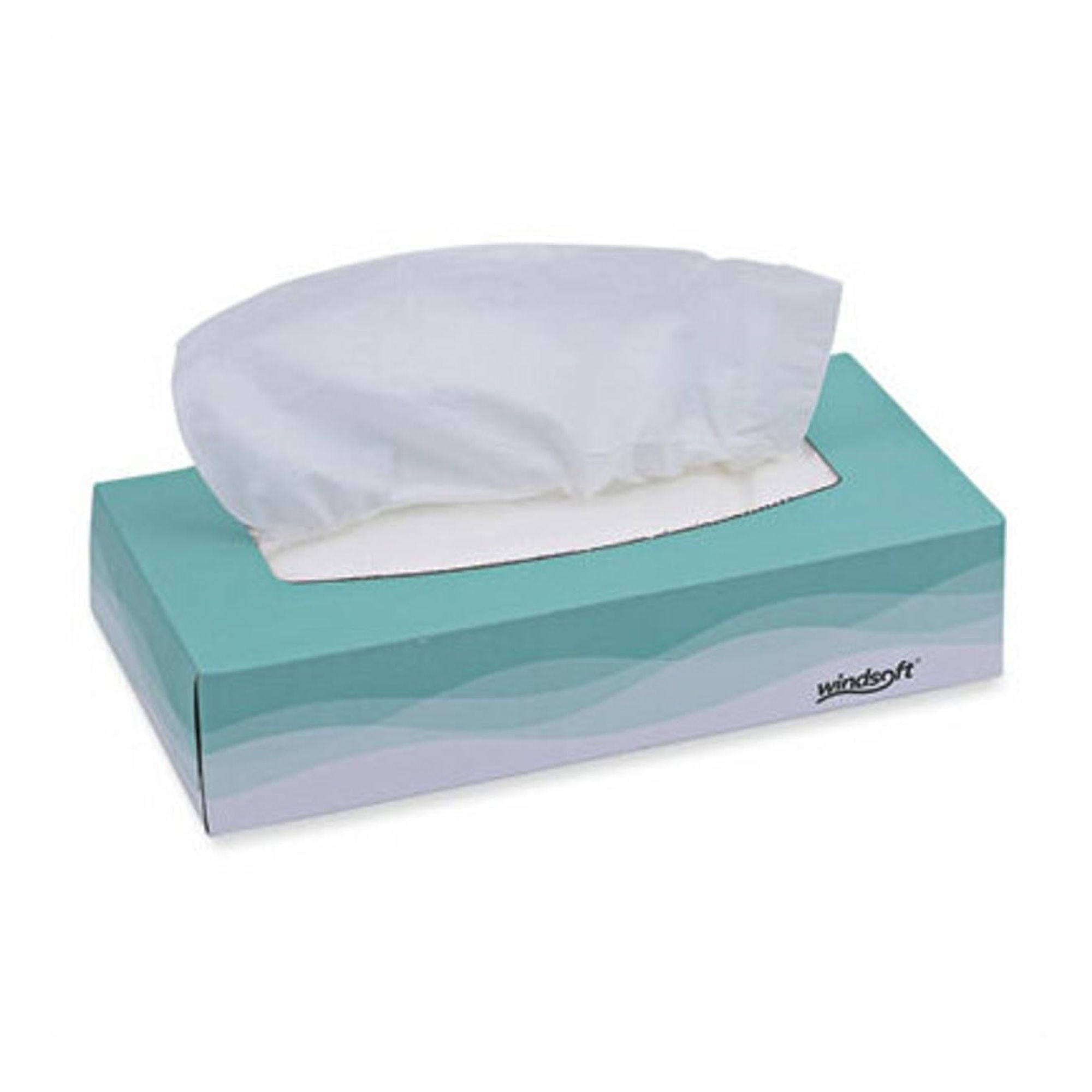 Facial Tissue, 2 Ply, White, Flat Pop-Up Box, 100 Sheets/box, 30 Boxes ...