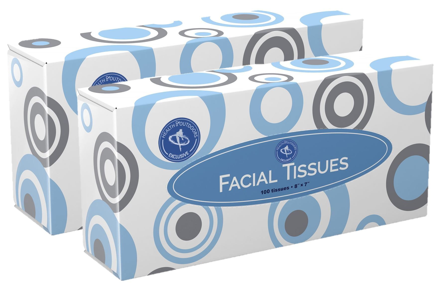 Facial Tissues [Home and Business] 100 Count Box Standard 2-ply Tissue ...
