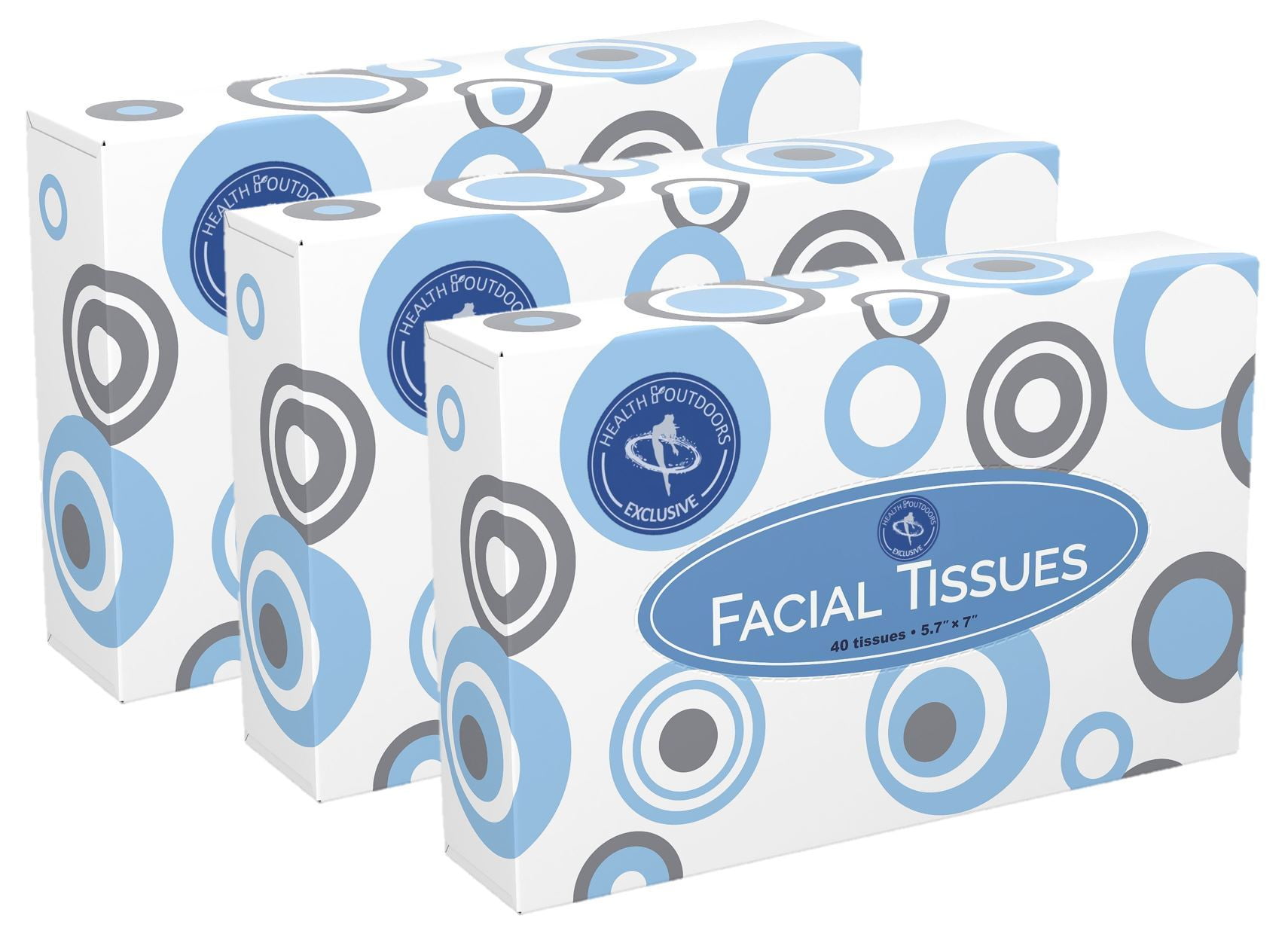 Facial Tissues [Home and Business] 40 Count Box Standard 2-ply Tissue ...