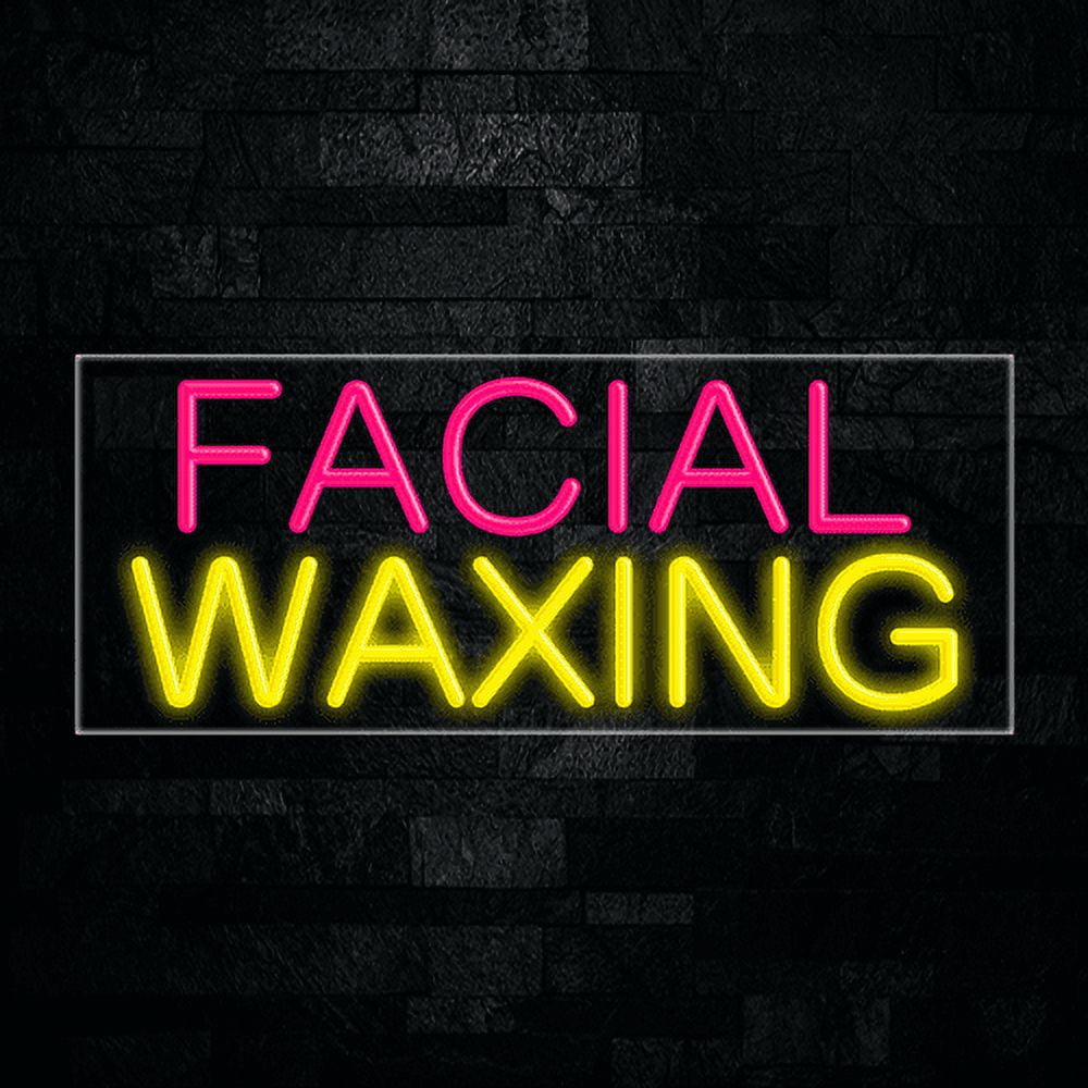 Facial Waxing-LED Neon Sign 30"L x 12"H #30165 - Walmart.com