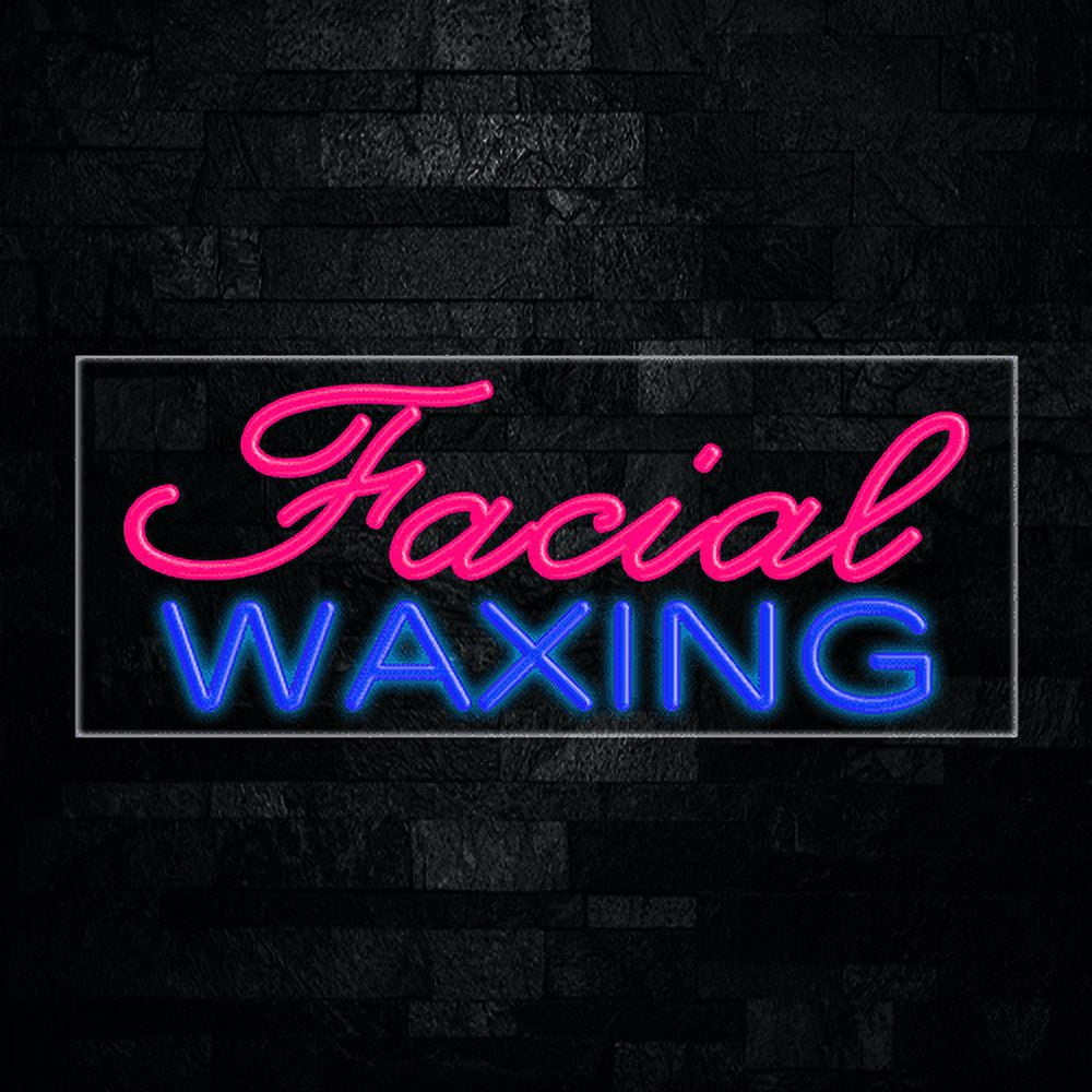 Facial Waxing-LED Neon Sign 30"L x 12"H #30350 - Walmart.com