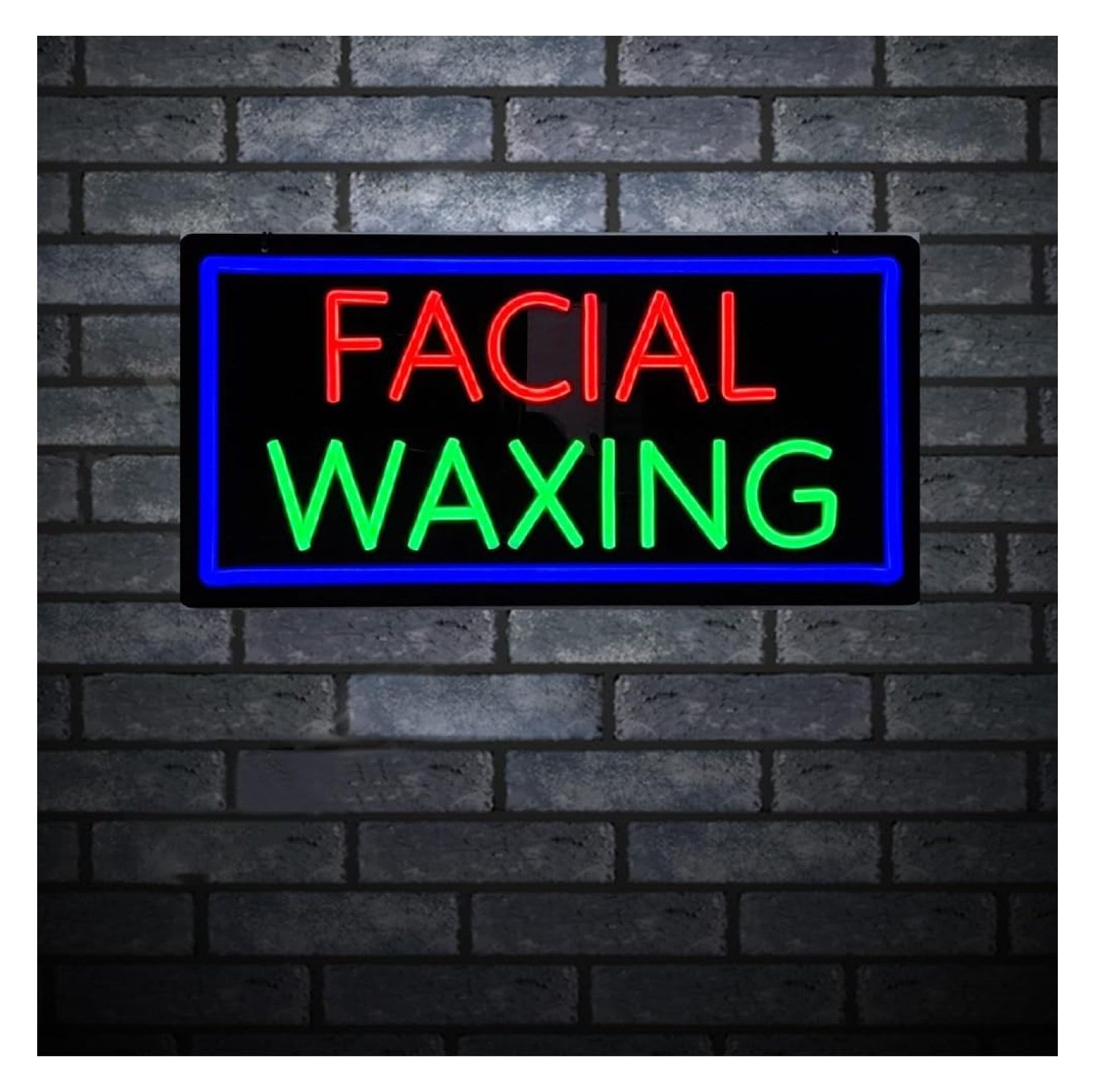 Facial Waxing Neon Sign for Wall Decor, LED Neon Sign for Facial Waxing ...