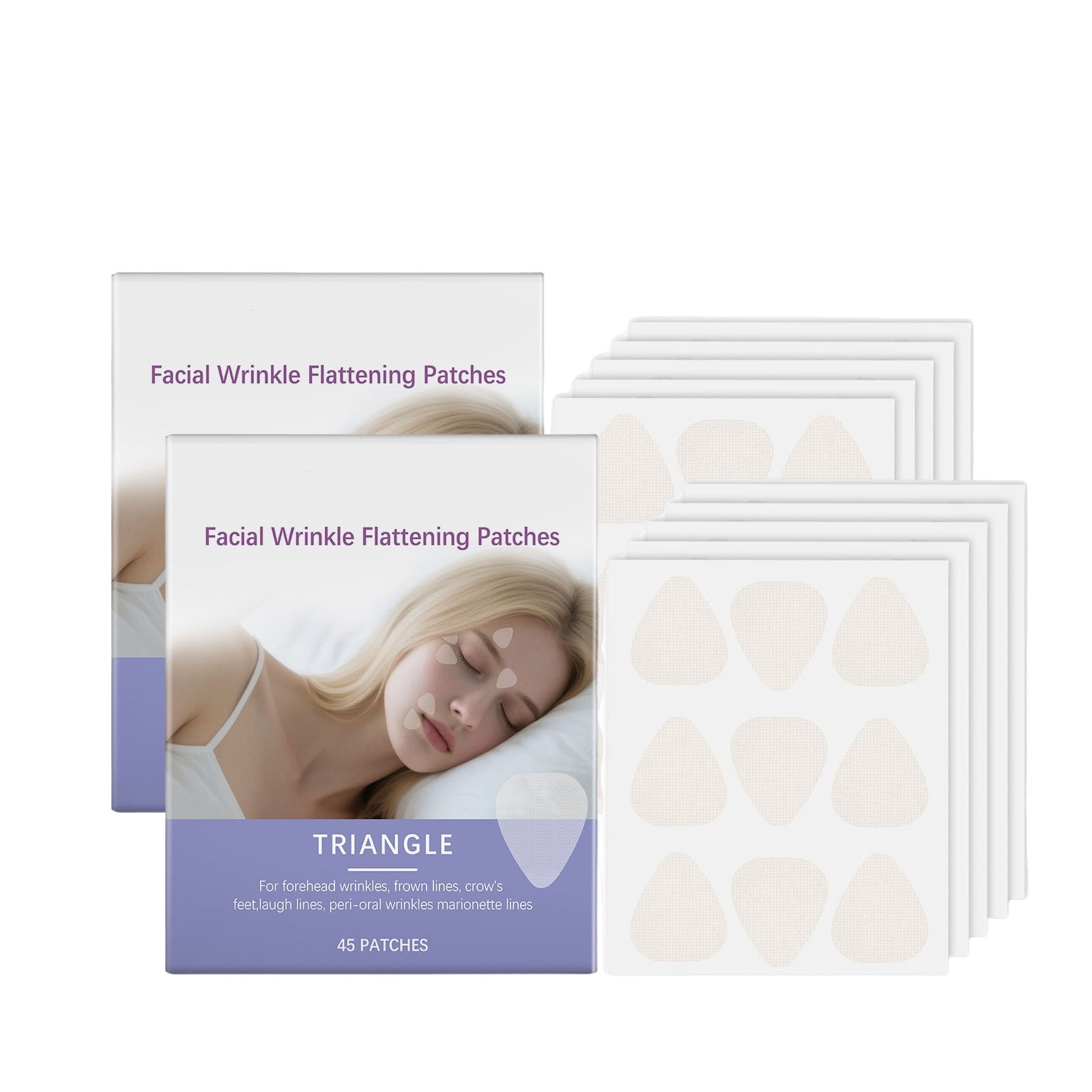 Facial Wrinkle Remover Tapes, Set of 45pcs Facial Patches, Reusable ...
