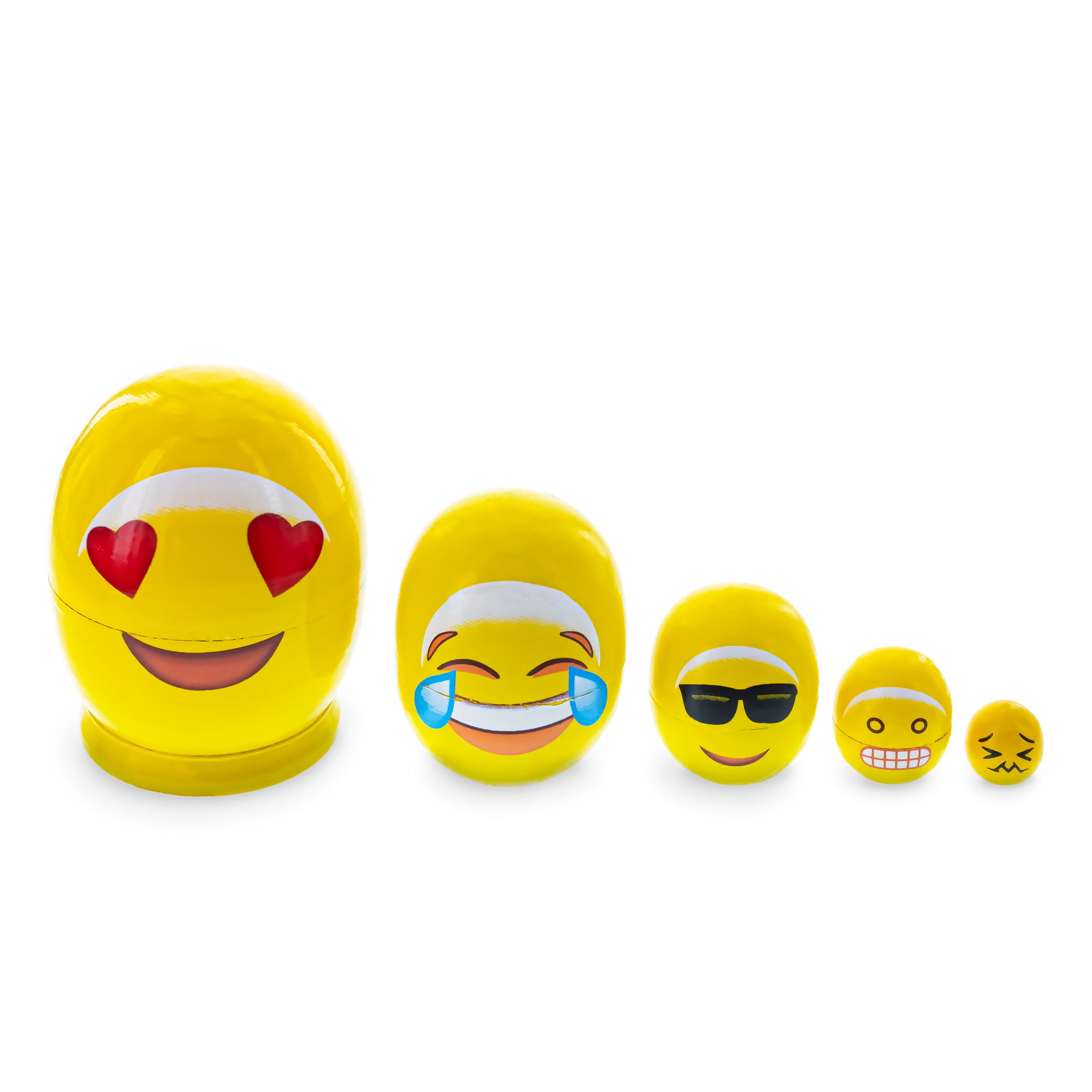 Facial expression Wooden Nesting Dolls - Walmart.com