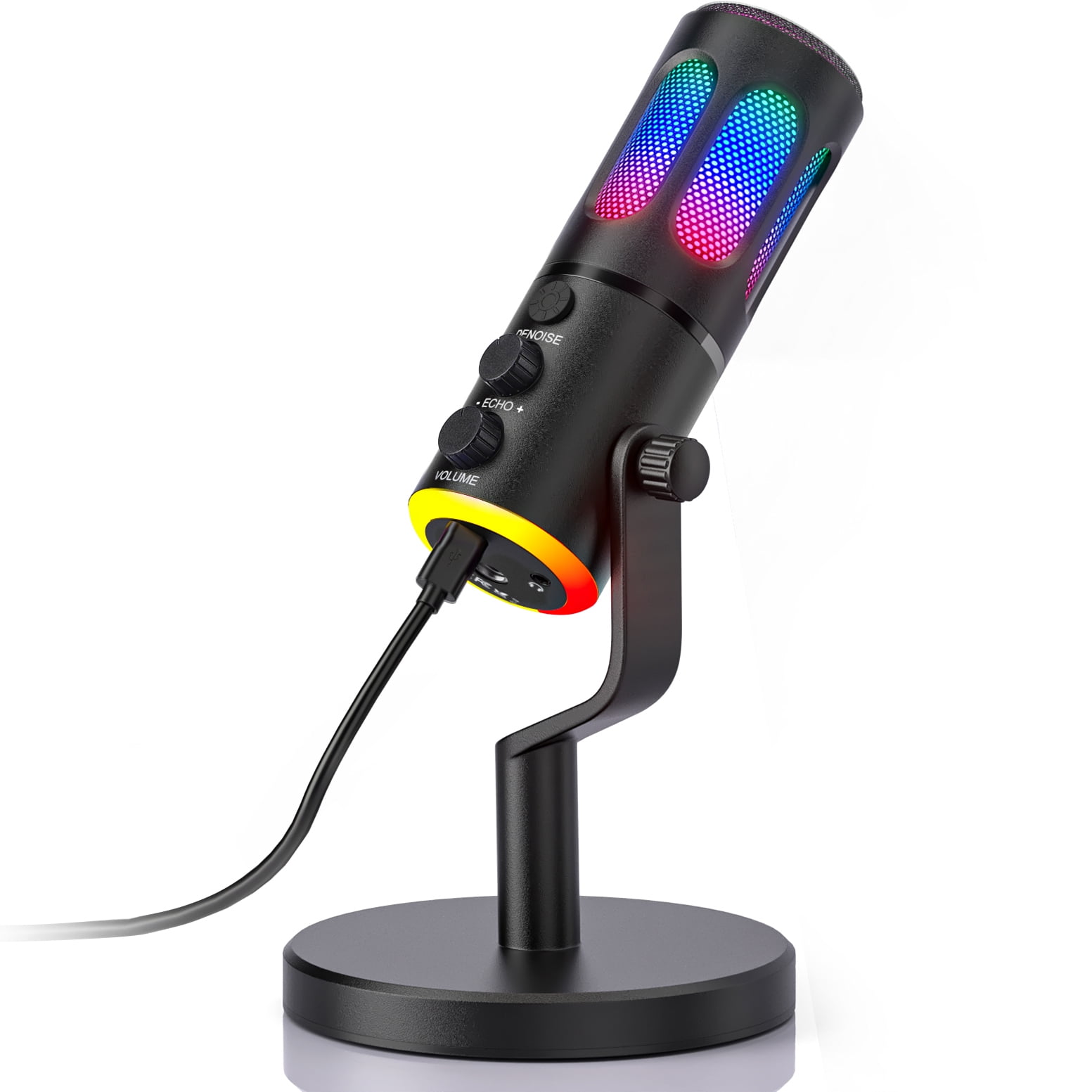 Facmogu SU8 USB Gaming Microphone, XLR Condenser Gaming Microphone for ...