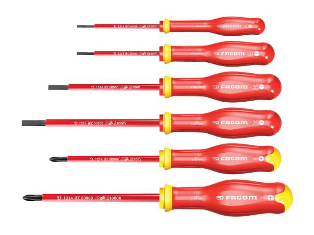 Facom - Protwist® VDE Screwdriver Set, 6 Piece - Walmart.com