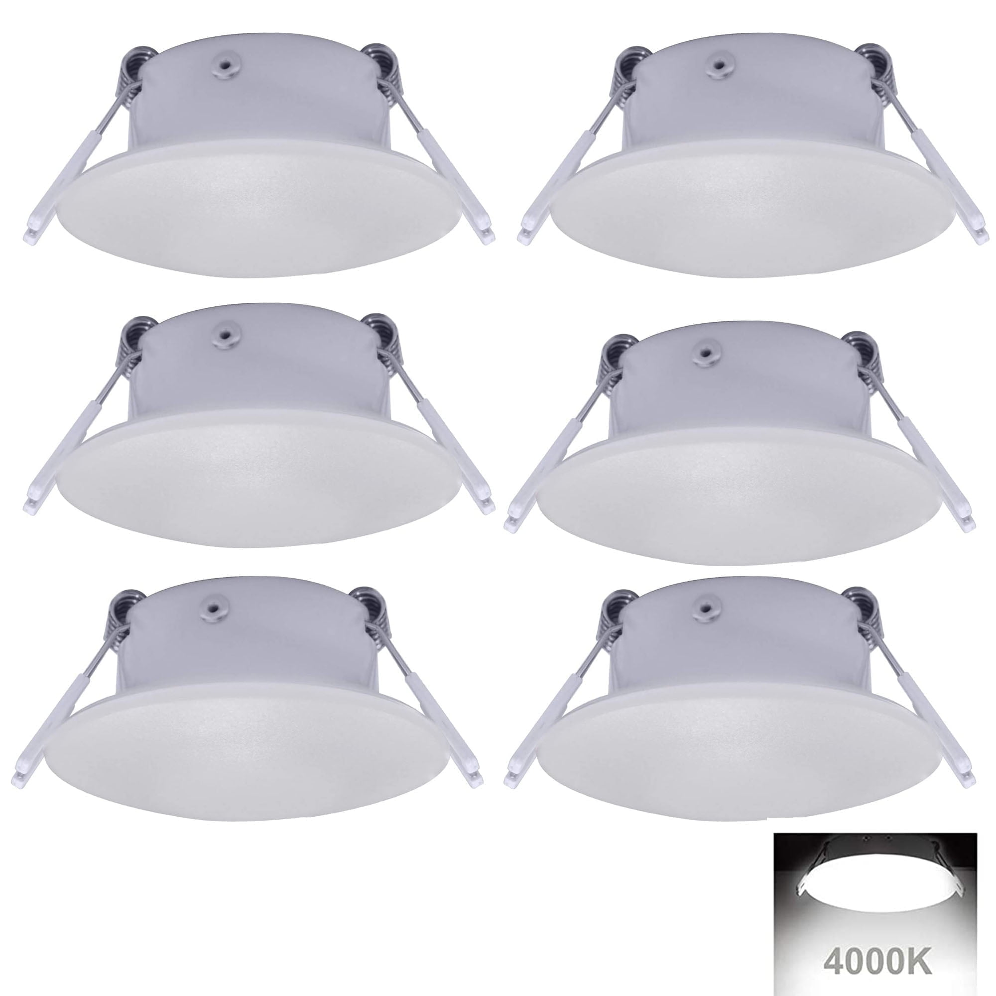 Facon 3 Inch LED RV Puck Light Full Aluminum Recessed Mount Down ...