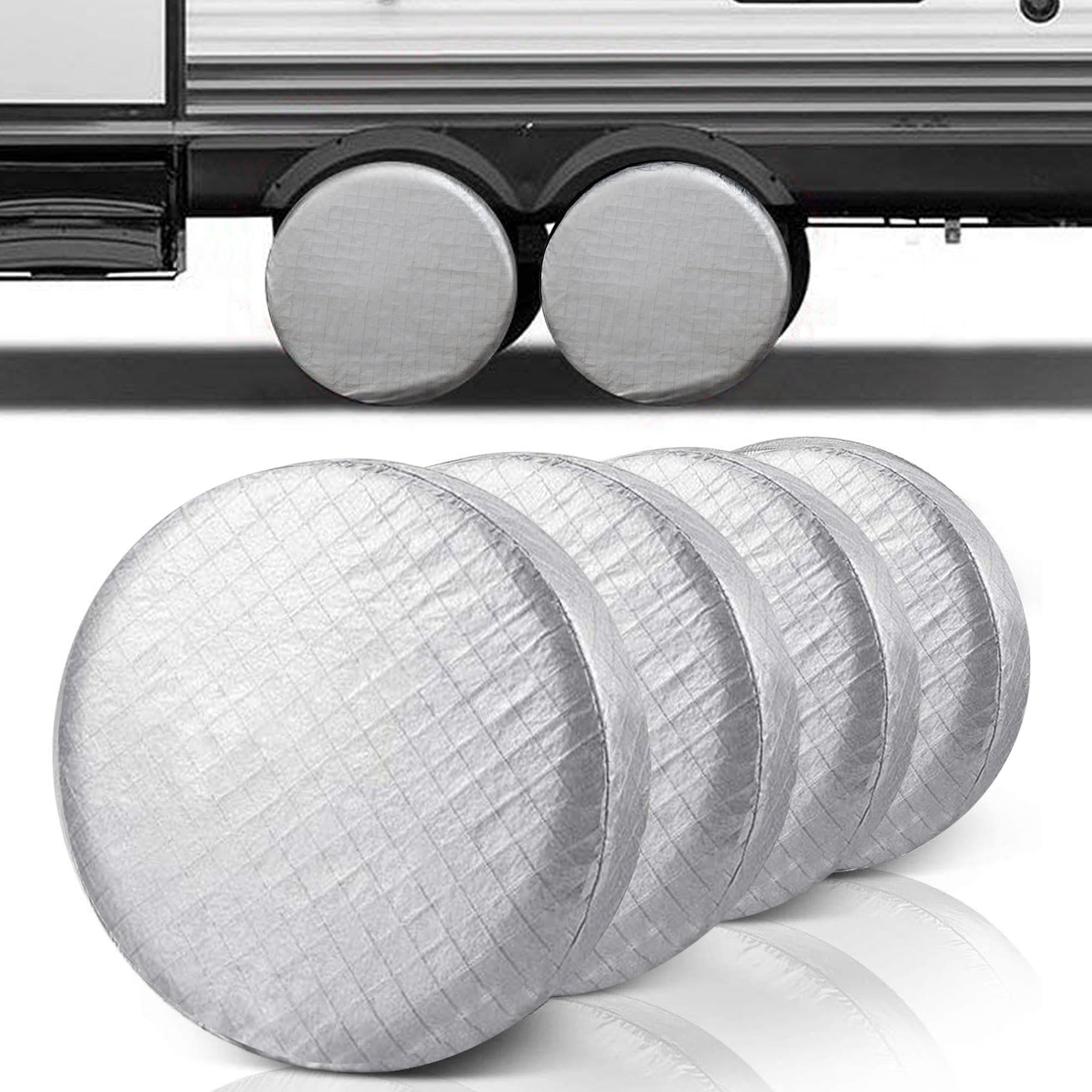 Facon 4 Sets Tire Covers, Fits 27 inches to 29 inches Tire, Tire Covers ...