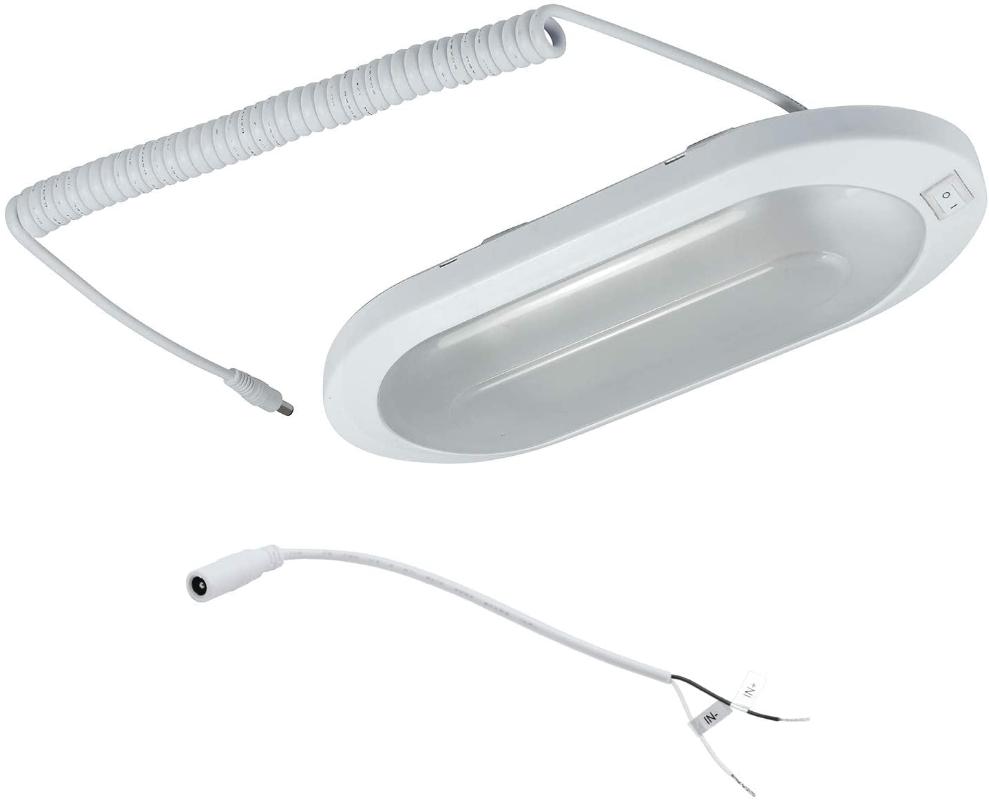 Facon LED 12V Bright Pancake Light with Pop Up Male Plug and Holding ...