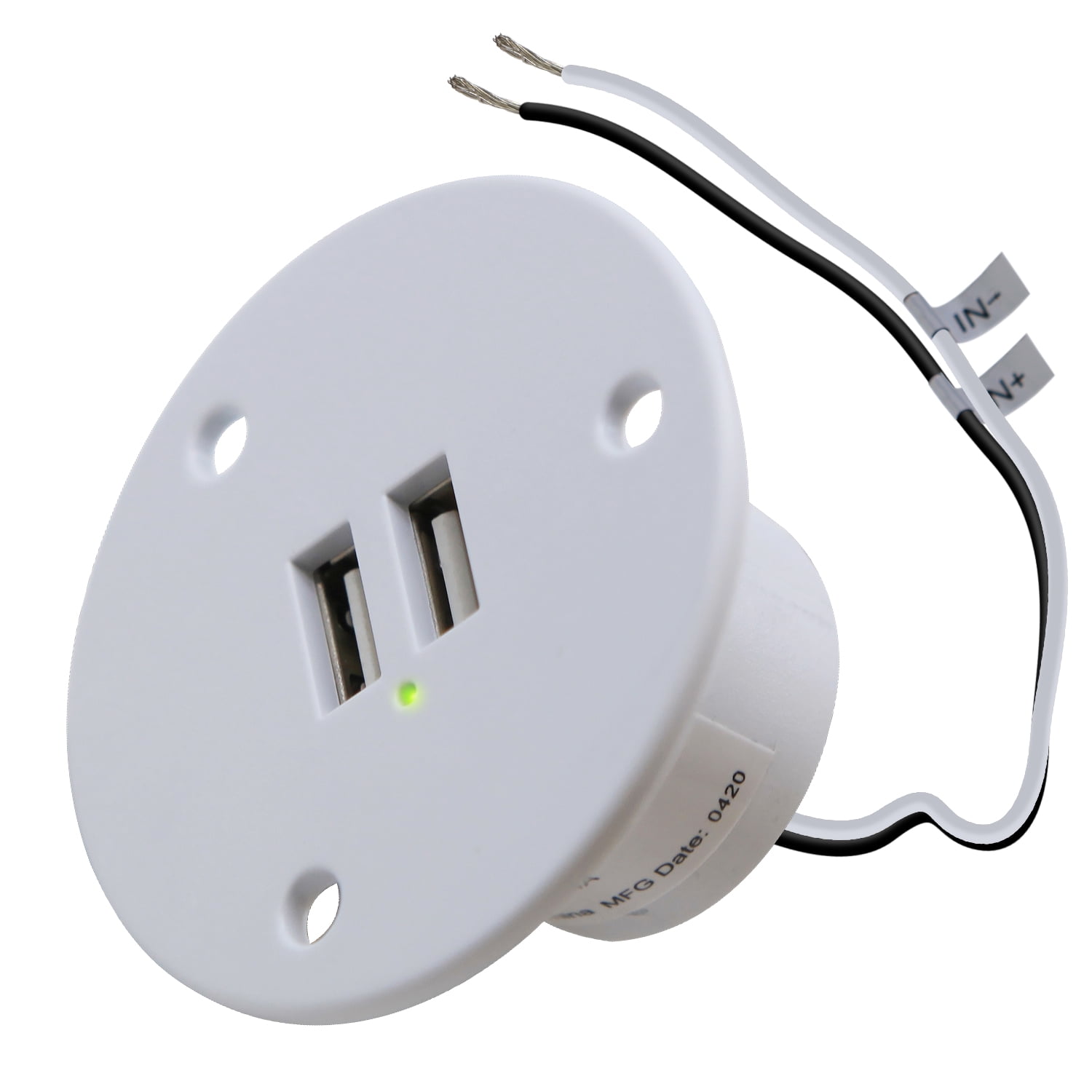 Facon RV USB Charger Socket Power, High Speed Charging 5V / 2.4A Dual ...