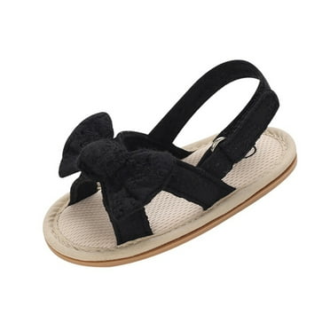 GYRATEDREAM Baby Toddler Infant Girls PU Leather Soft Sole Summer Sandals Flower Princess Flat ...