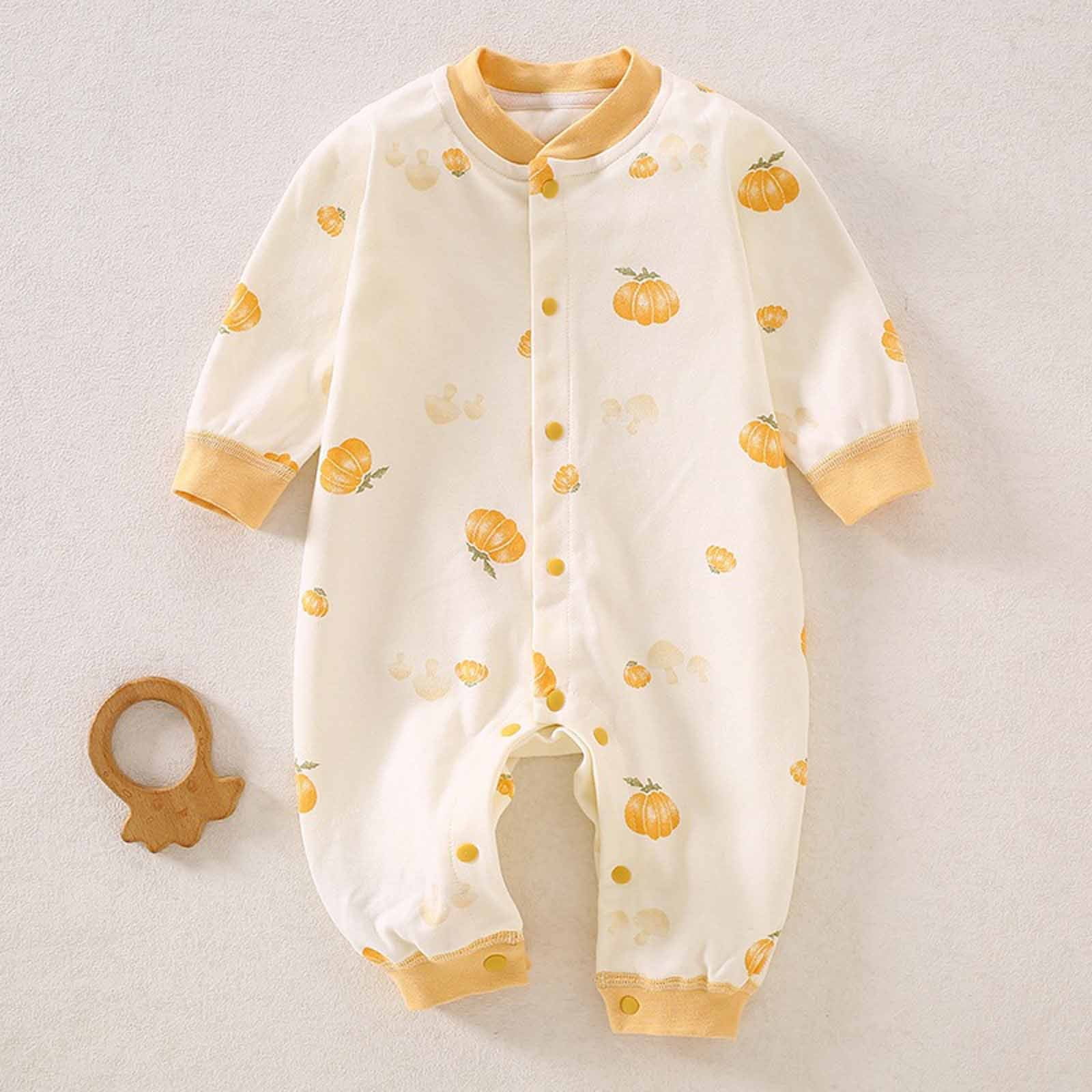 Facrlt Baby winter jumpsuit Toddler Baby Girls Boys Long Sleeve Printed Color T-Shirt Round Neck ...